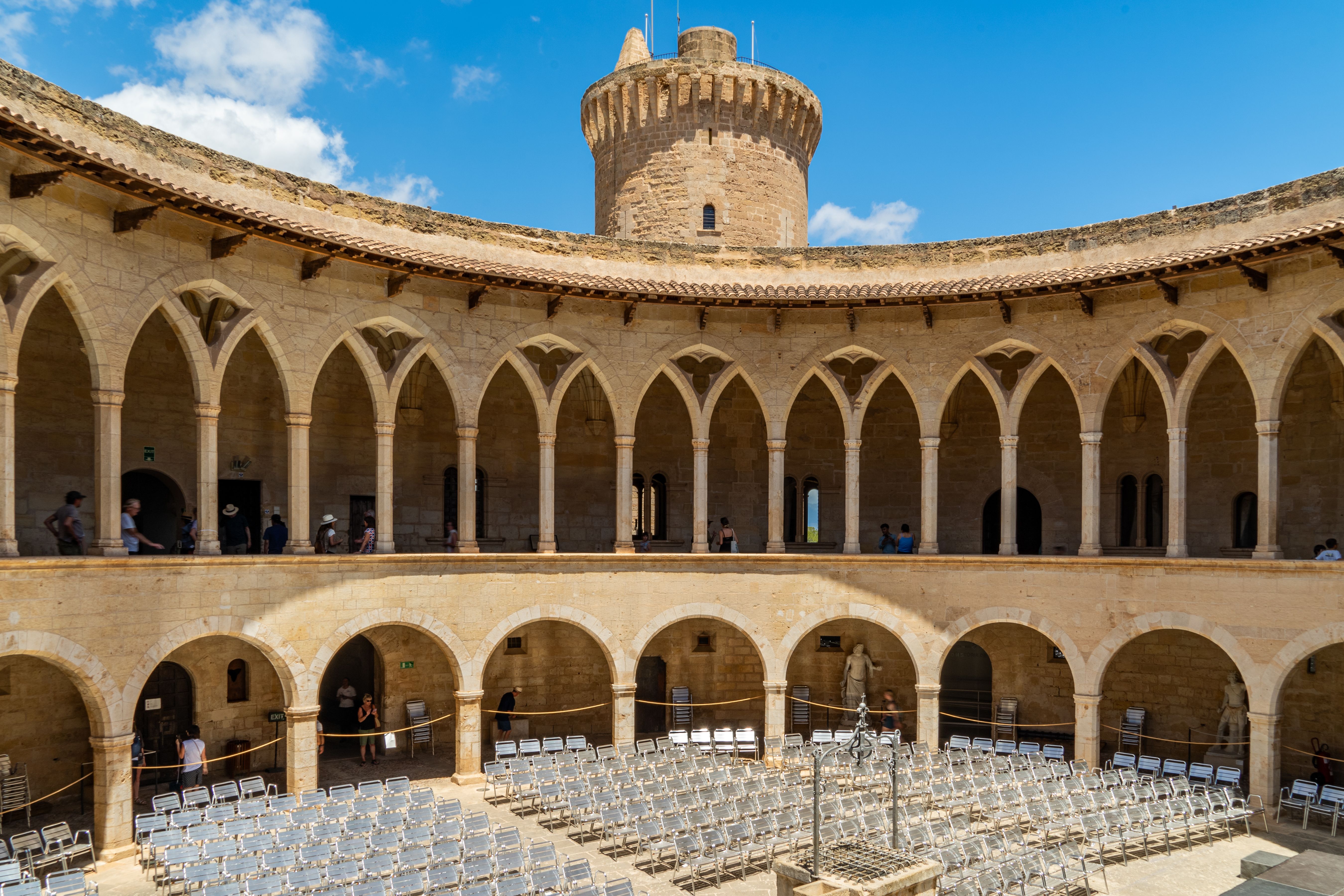 Bellver Castle Courtyard in Palma, Spain · Free Stock Photo