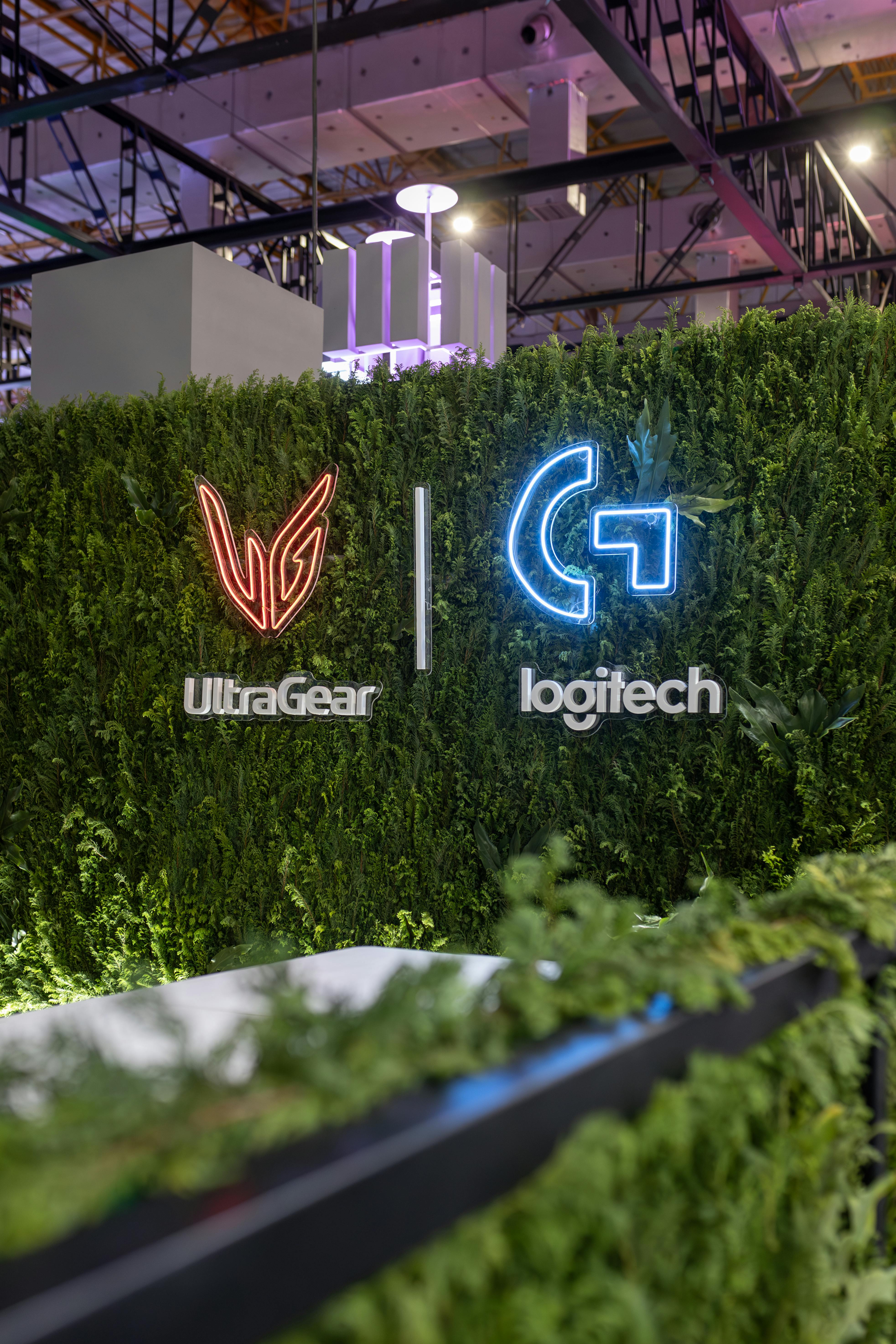 Indoor Exhibition Featuring UltraGear and Logitech Signage · Free Stock ...