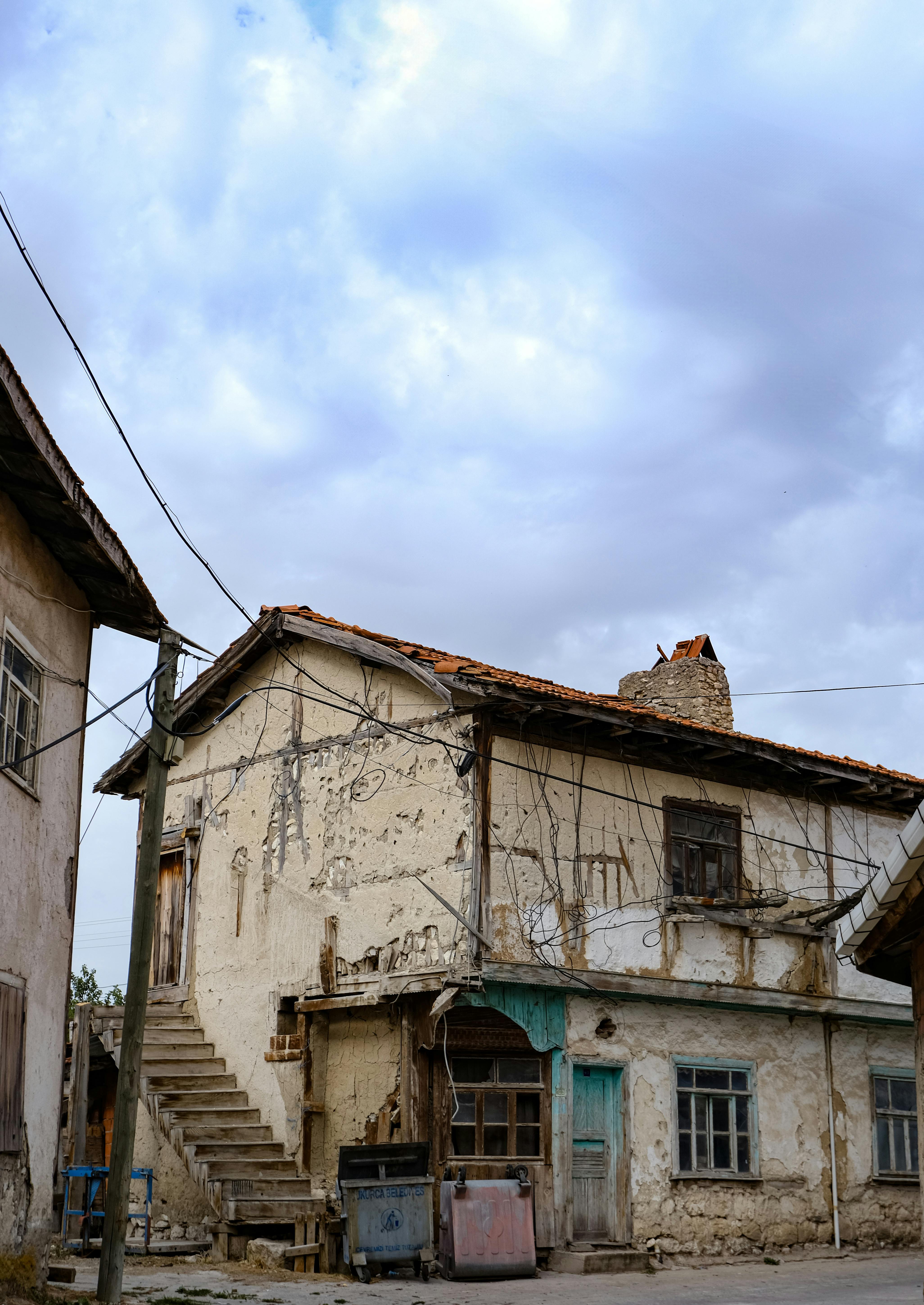 Old Rustic Village House with Wooden Windows · Free Stock Photo