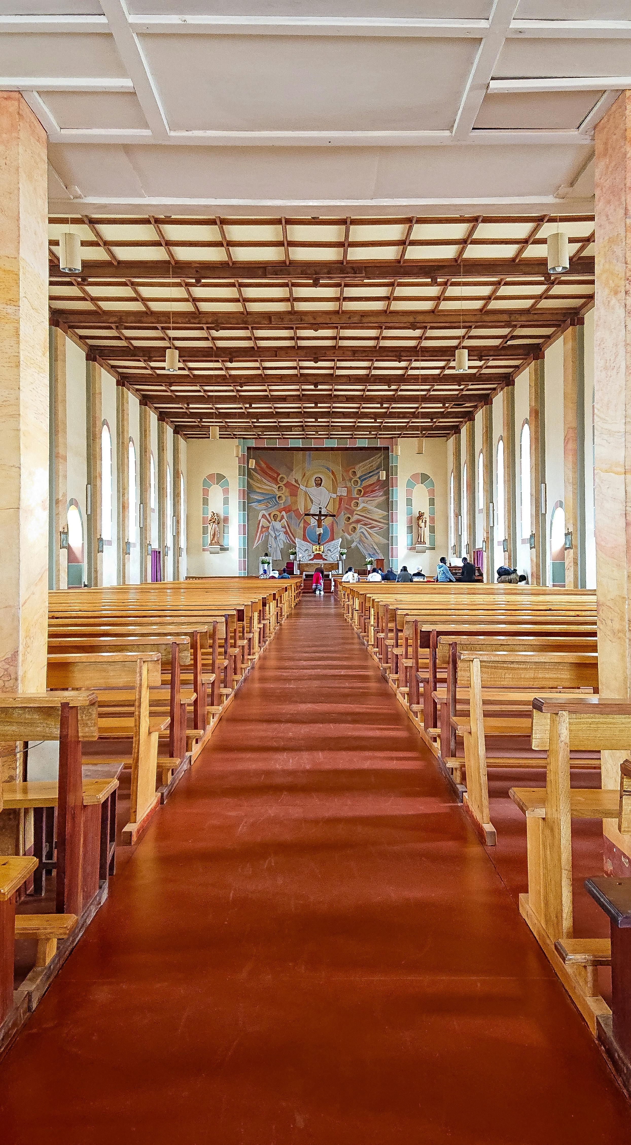 Interior View of a Church in Uwemba, Tanzania · Free Stock Photo