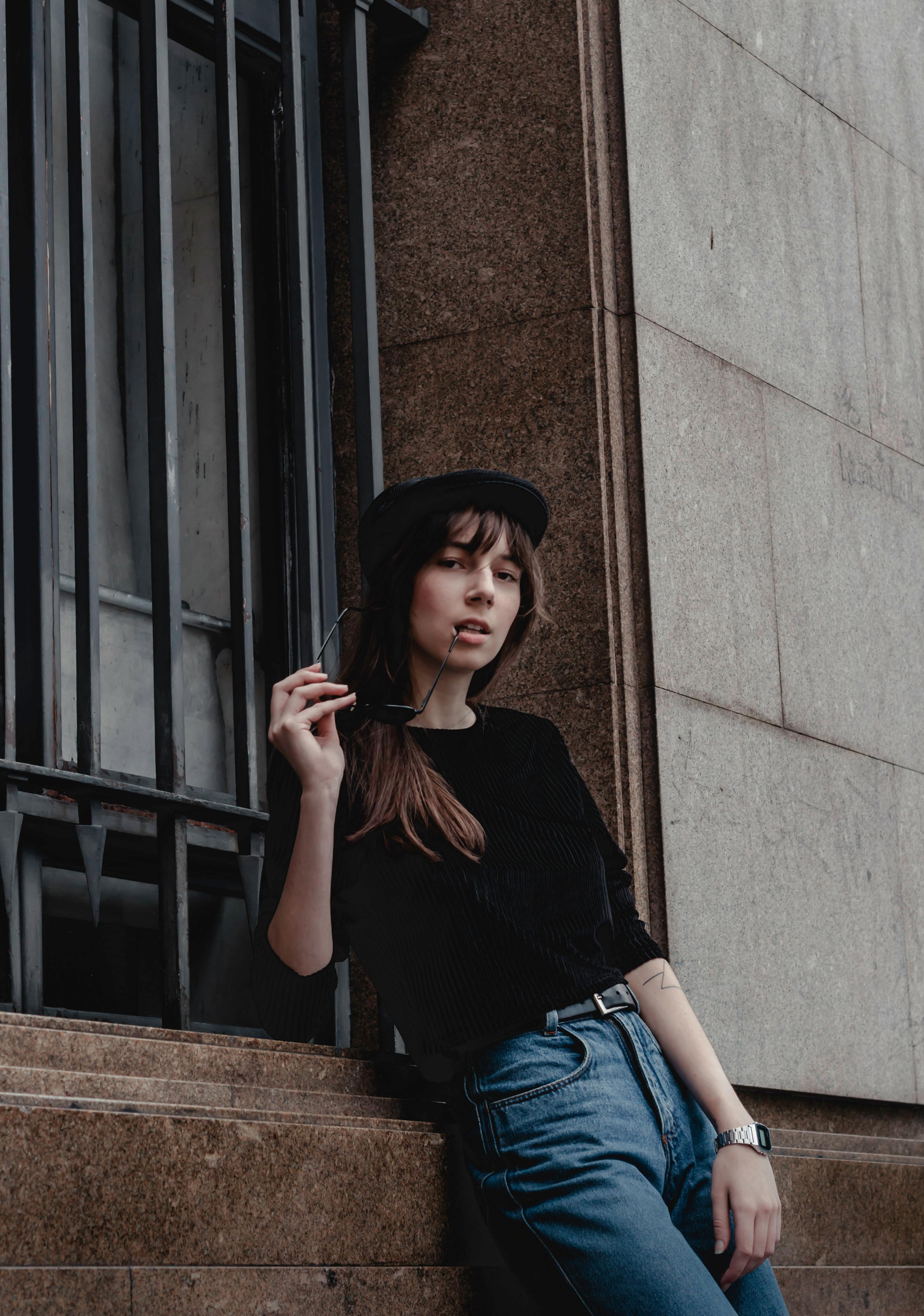 Woman Standing Indoor · Free Stock Photo