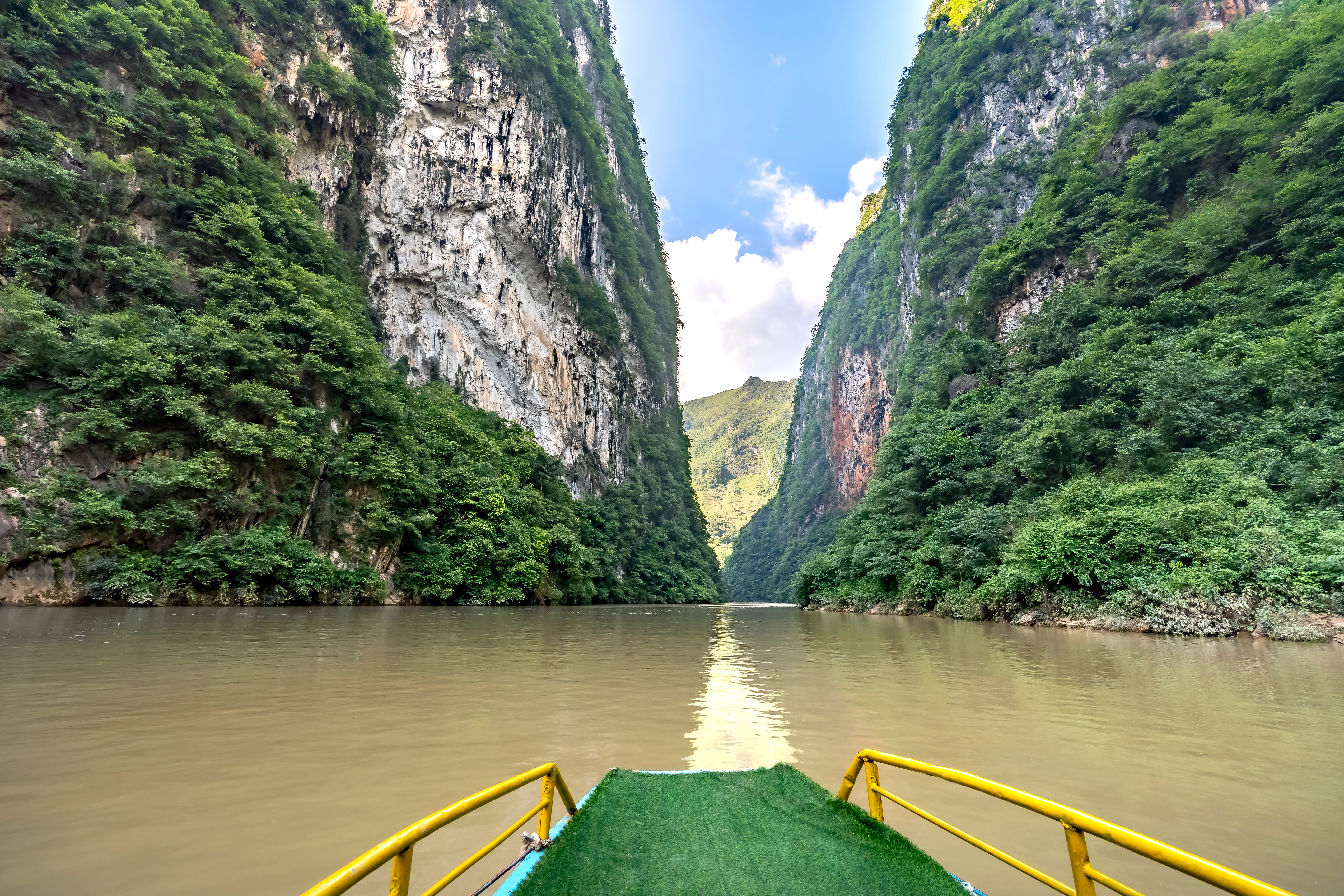 Stunning Canyon River View from Boat Deck · Free Stock Photo