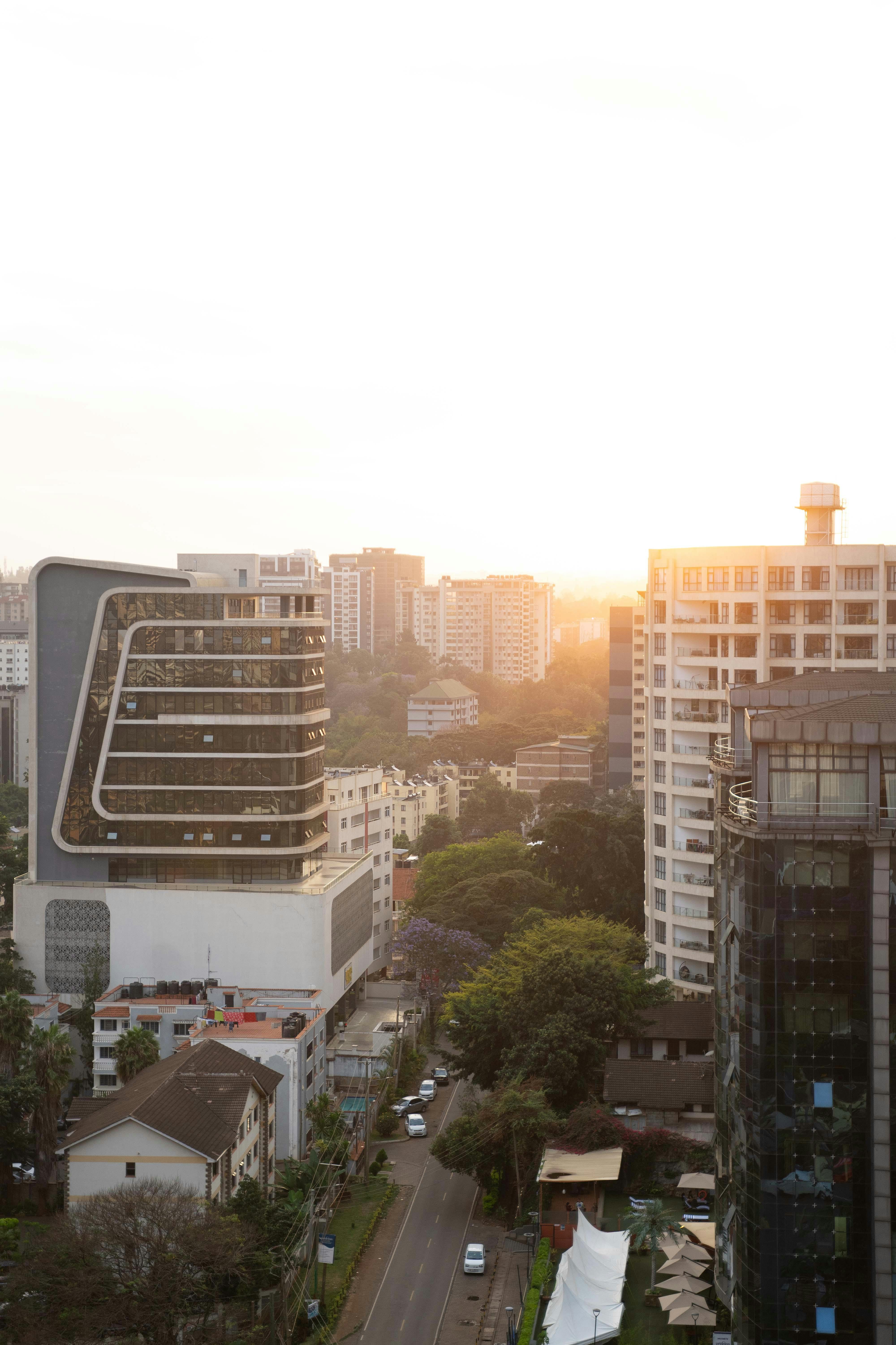 Cityscape of Nairobi at Sunrise with Modern Architecture · Free Stock Photo