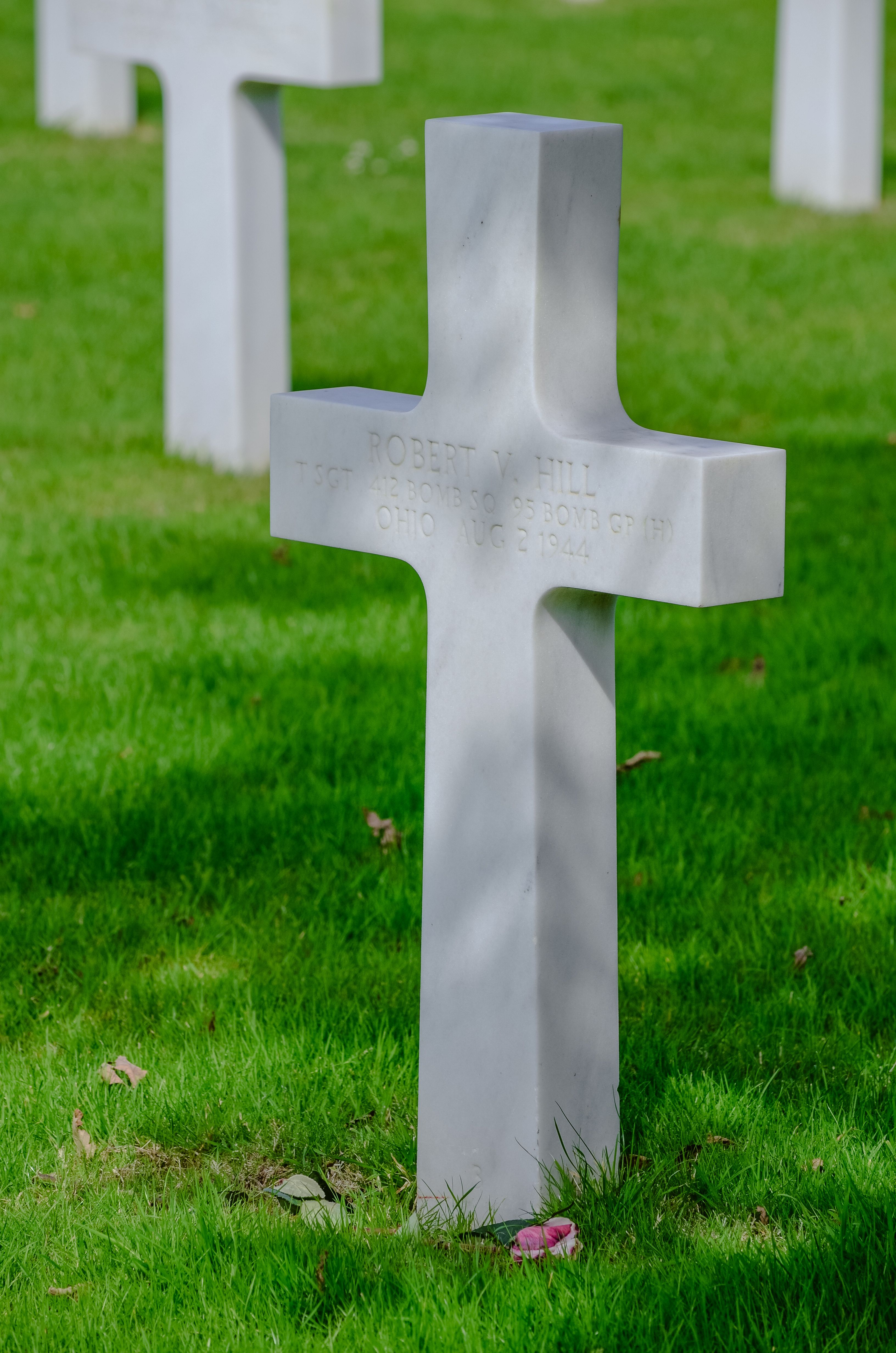 Normandy War Cemetery Cross Memorial in France · Free Stock Photo