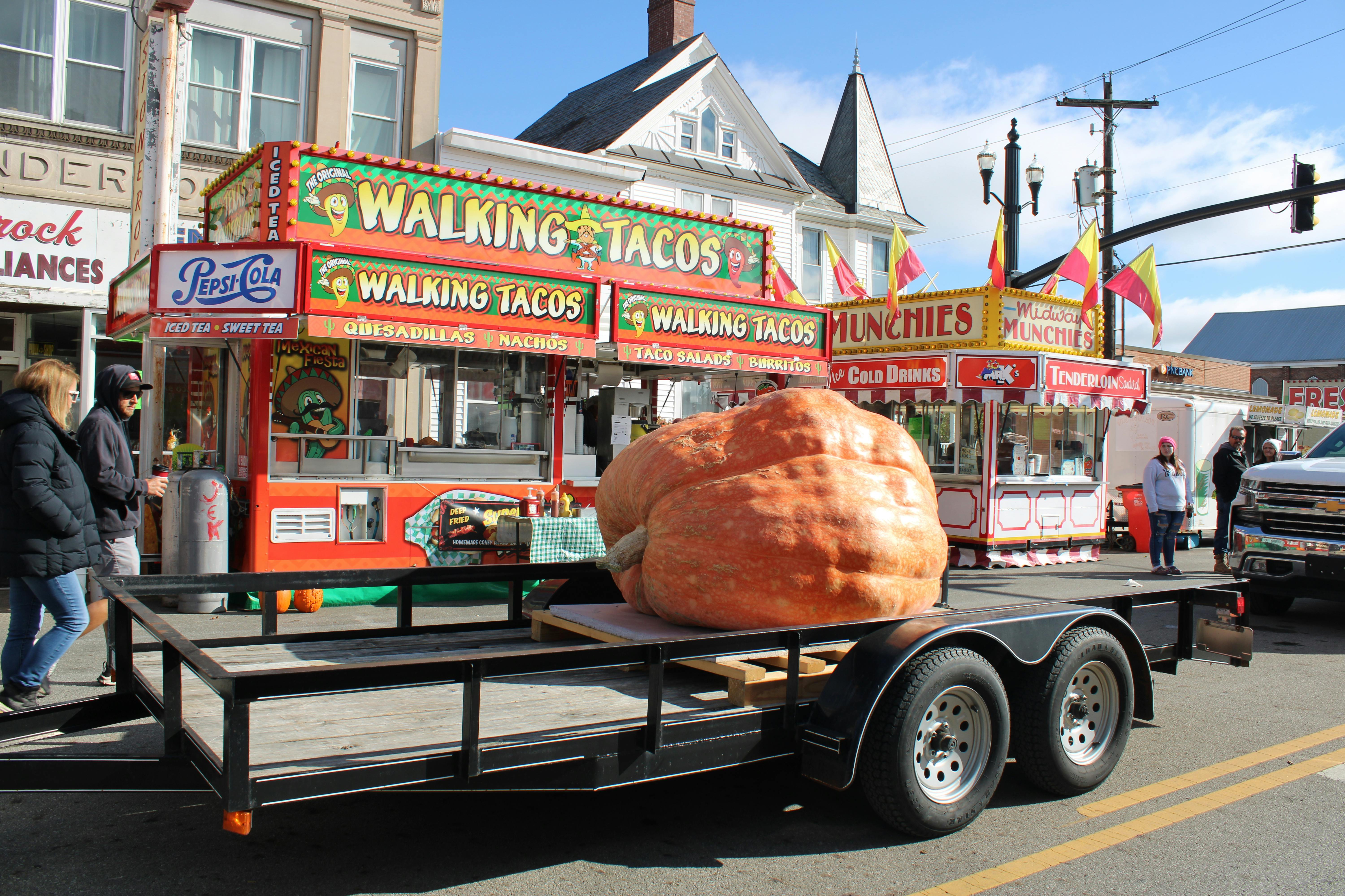 Giant Pumpkin on Display at Circleville Pumpkin Show · Free Stock Photo