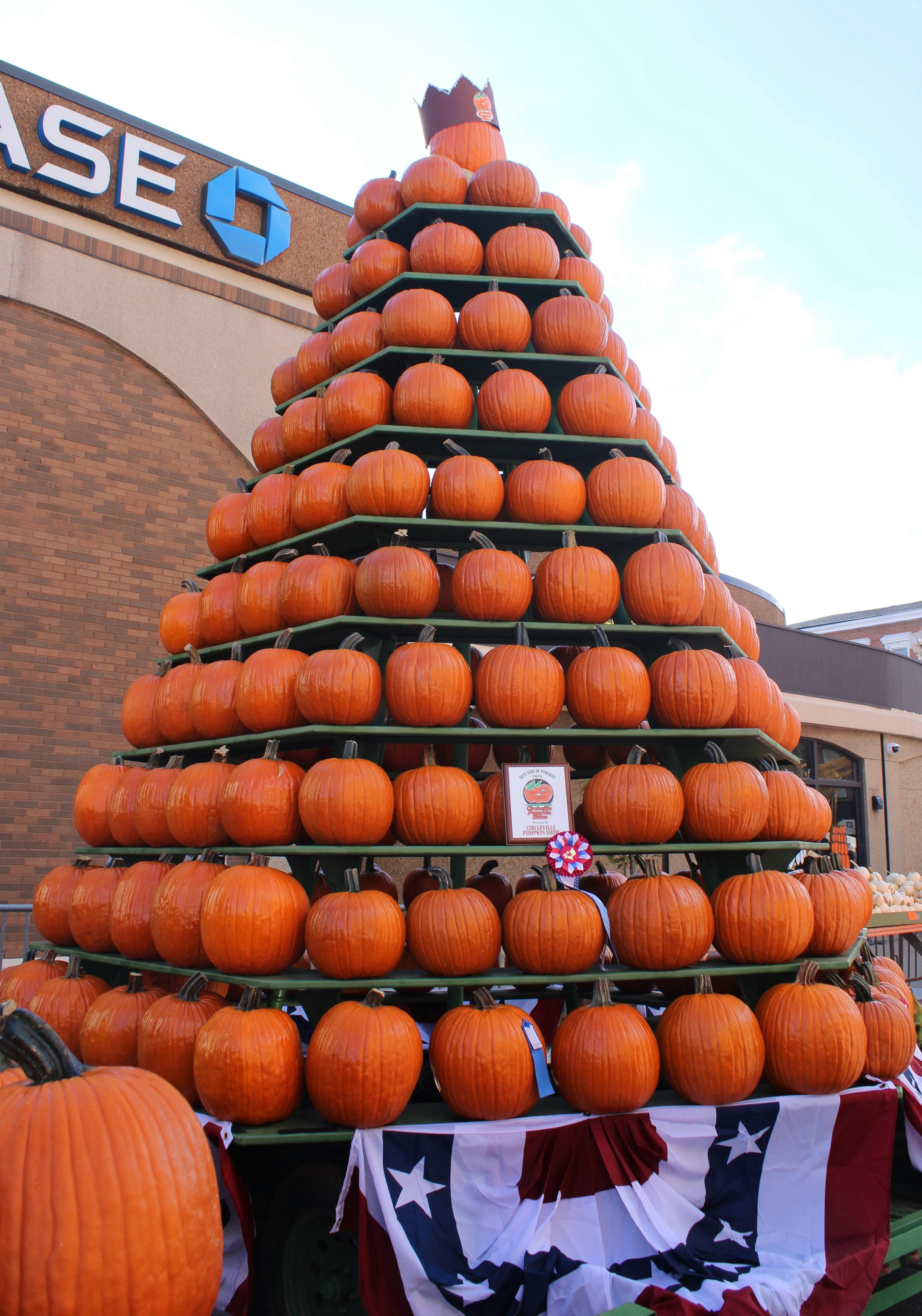 Pumpkin Tower at Circleville Pumpkin Show · Free Stock Photo