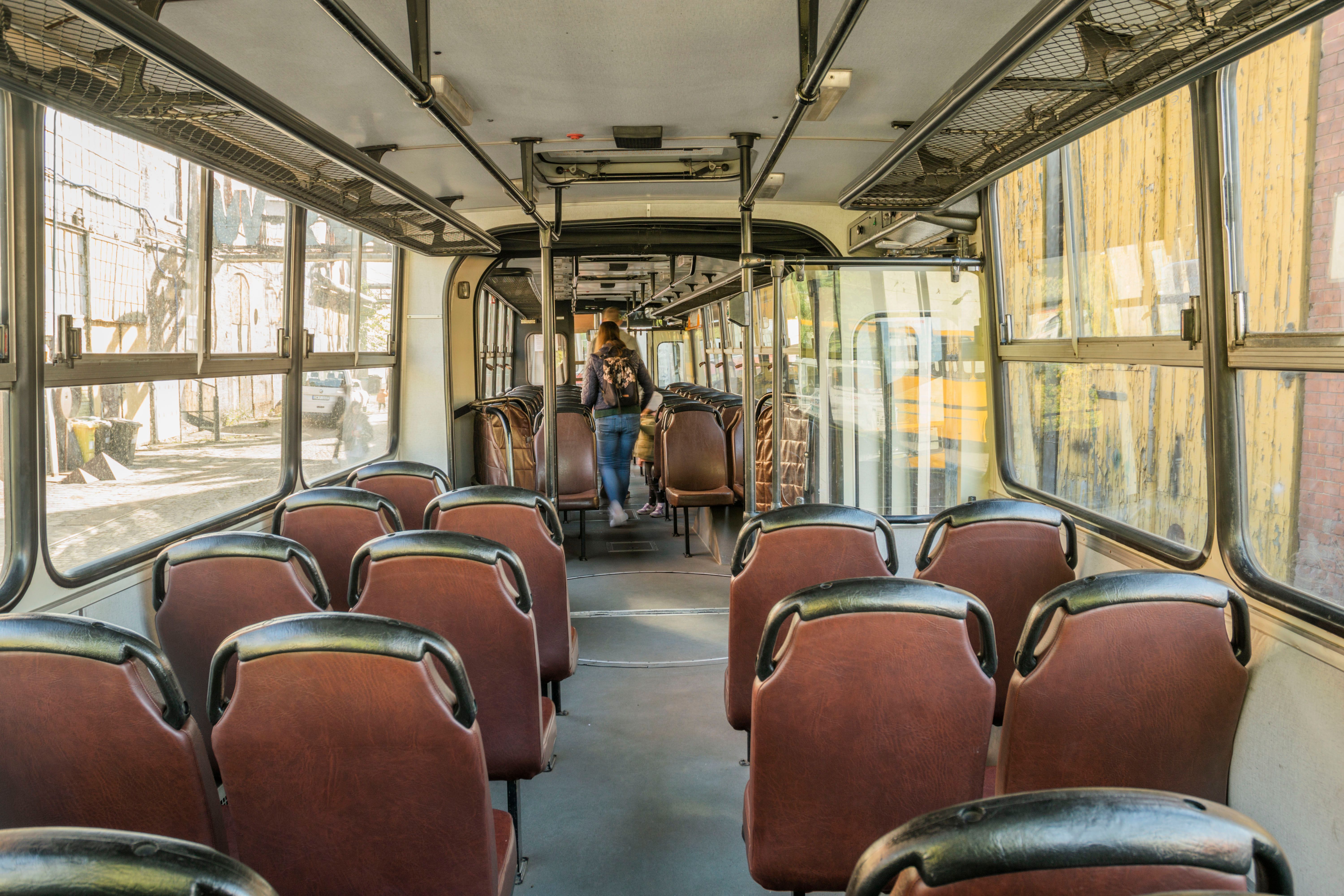 Interior of a Vintage Tram in Wrocław, Poland · Free Stock Photo