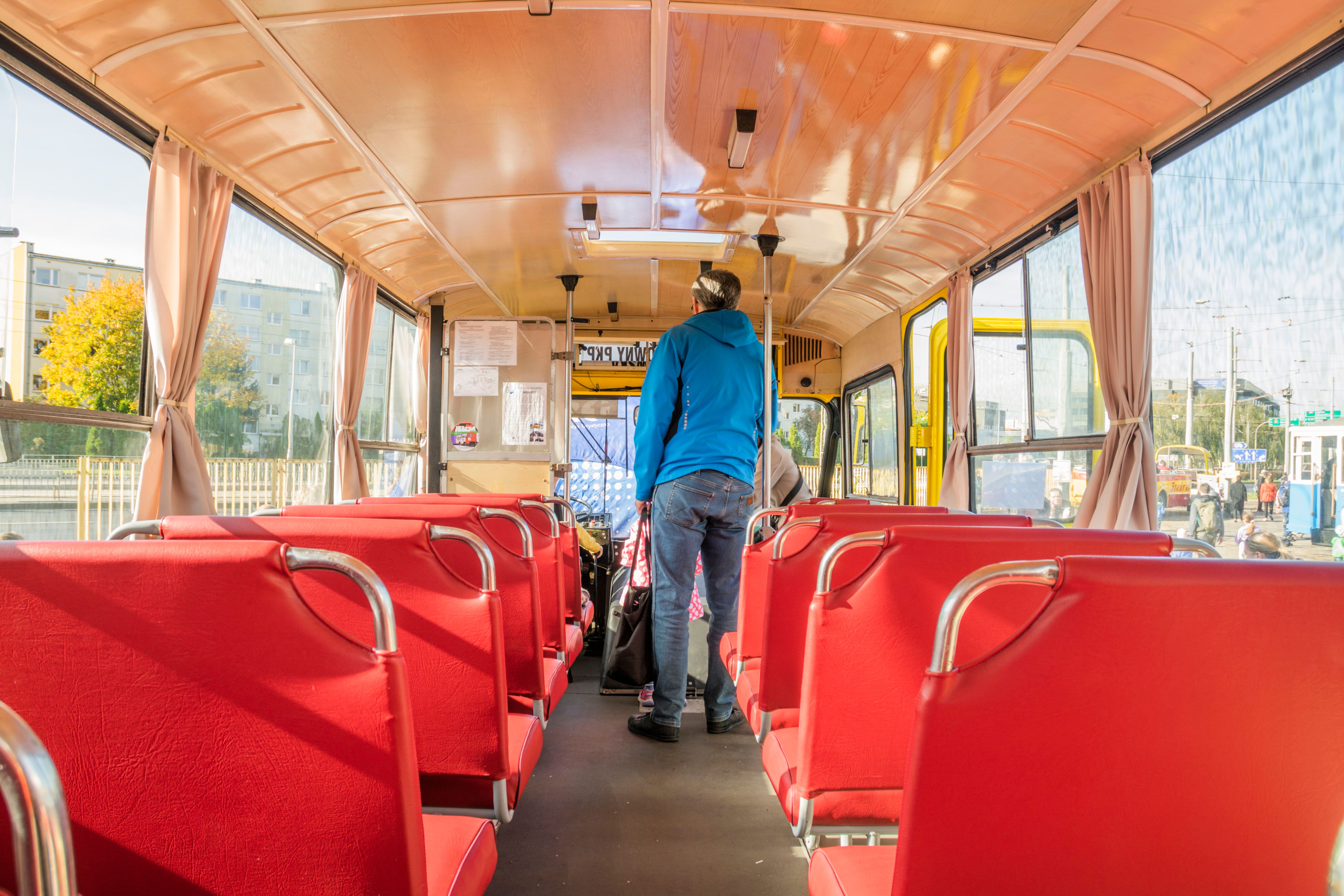 Interior of Public Bus in Wrocław, Poland · Free Stock Photo