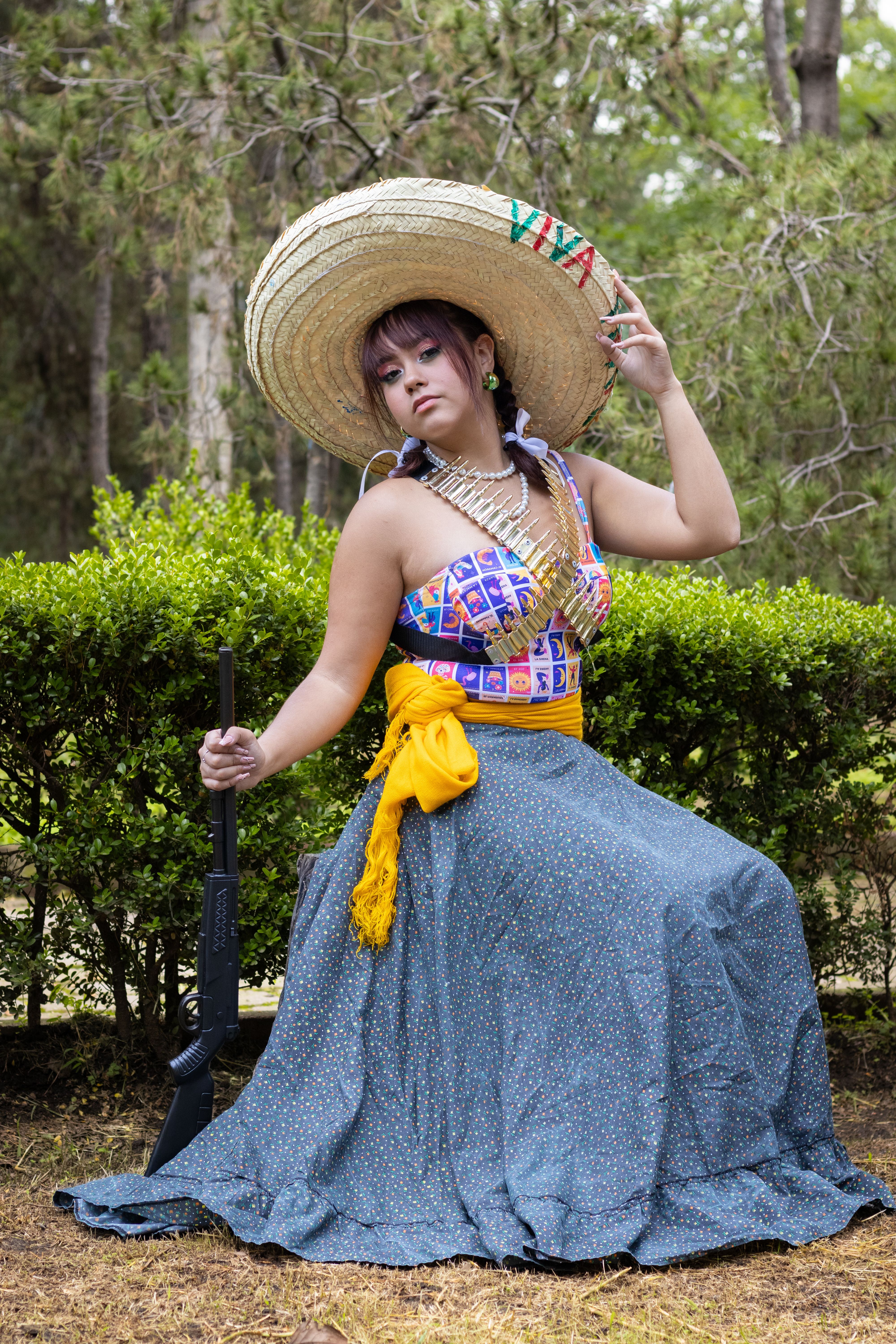 Traditional Mexican Costume with Sombrero Outdoors · Free Stock Photo