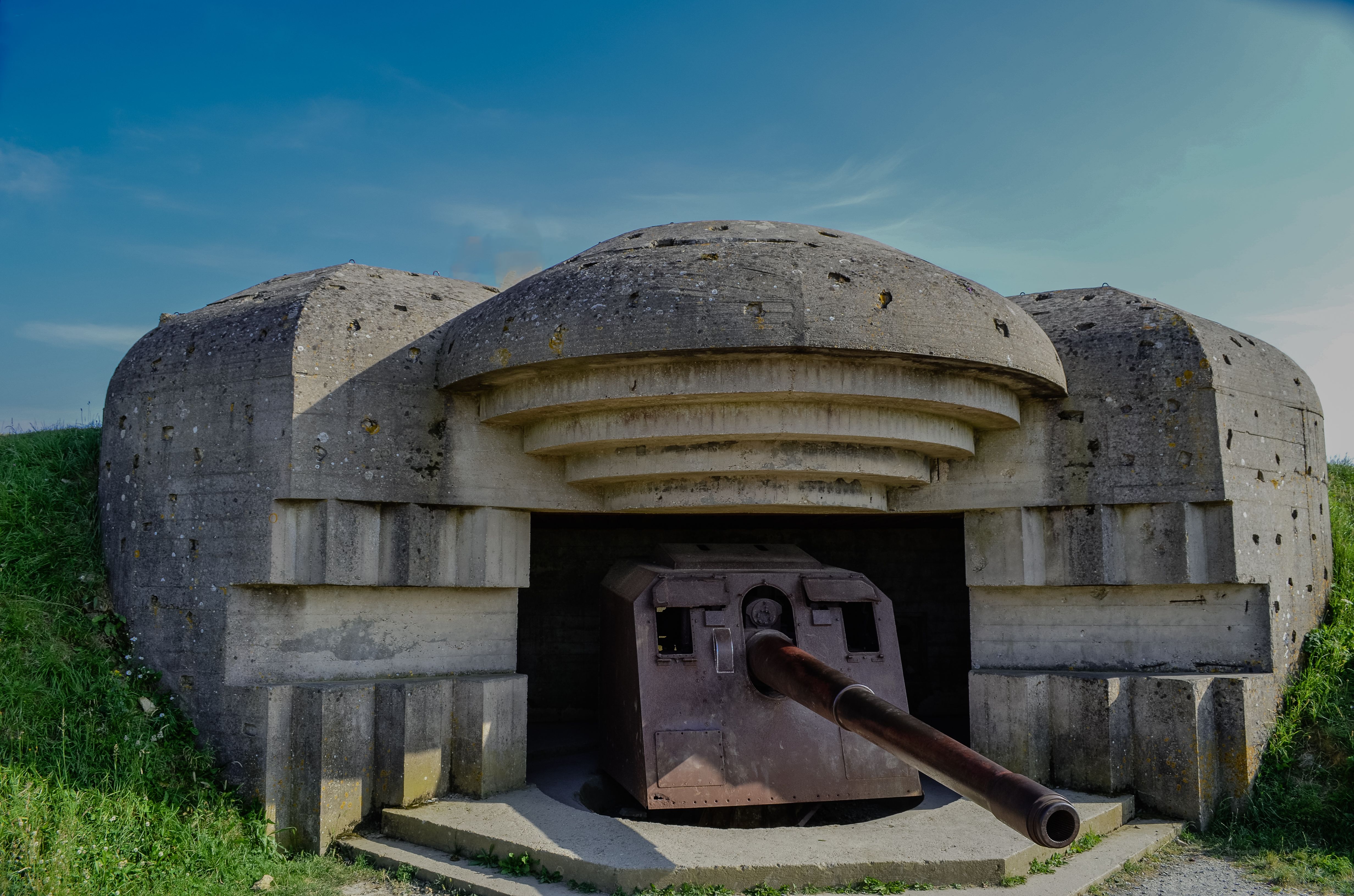 Bunker Da Normandia Da Segunda Guerra Mundial Na França · Foto ...