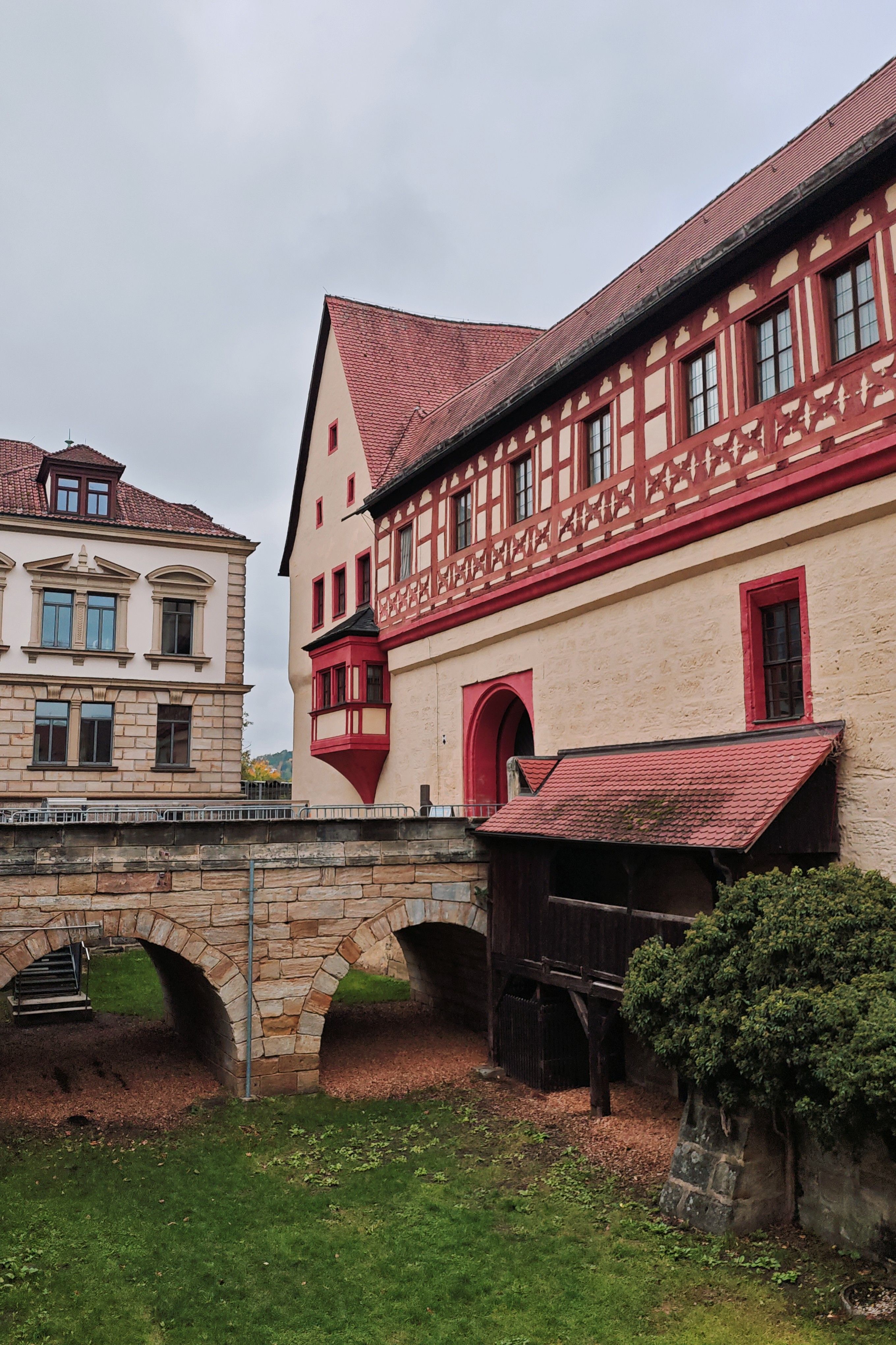 Historic European Architecture with Stone Bridge · Free Stock Photo