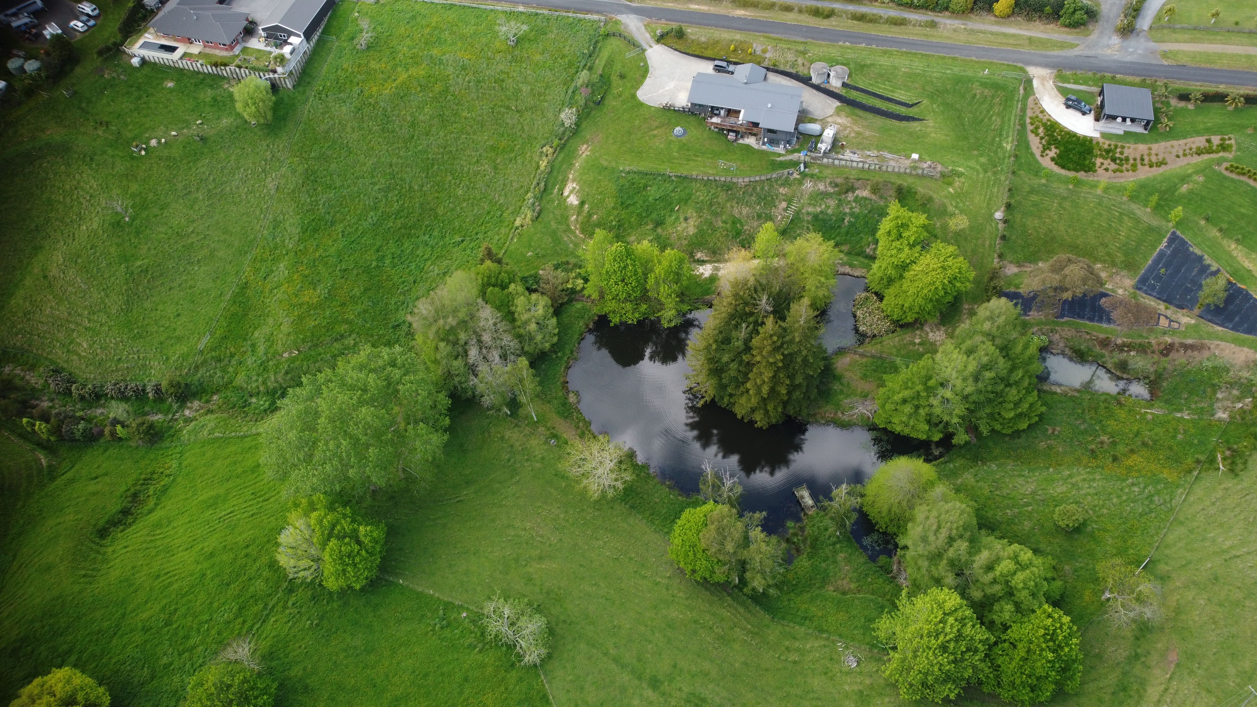 Aerial View of Hamilton Rural Landscape in New Zealand · Free Stock Photo
