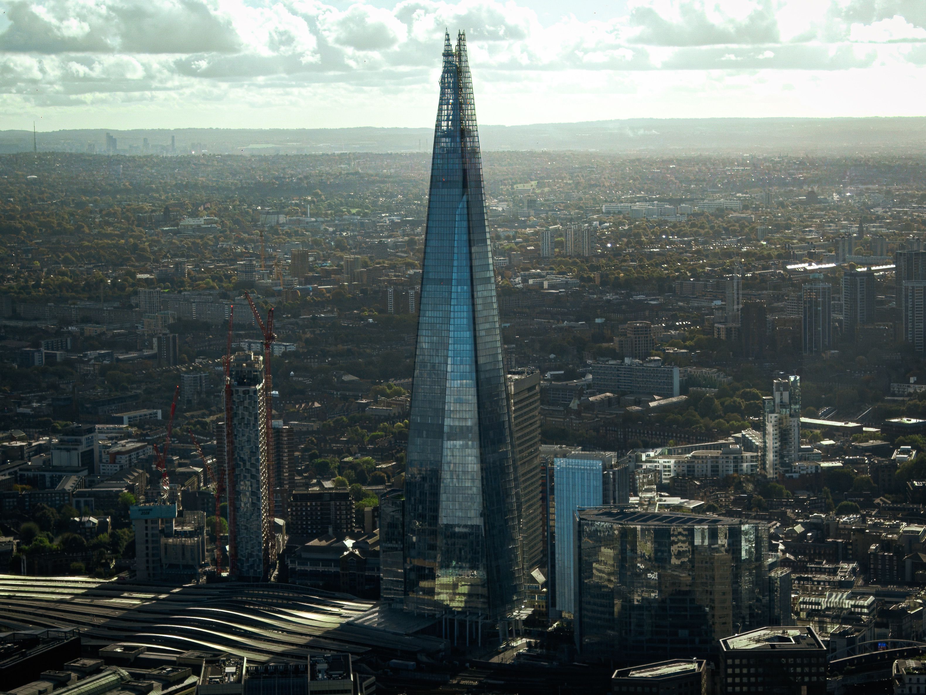 Aerial View of The Shard in London at Daylight · Free Stock Photo