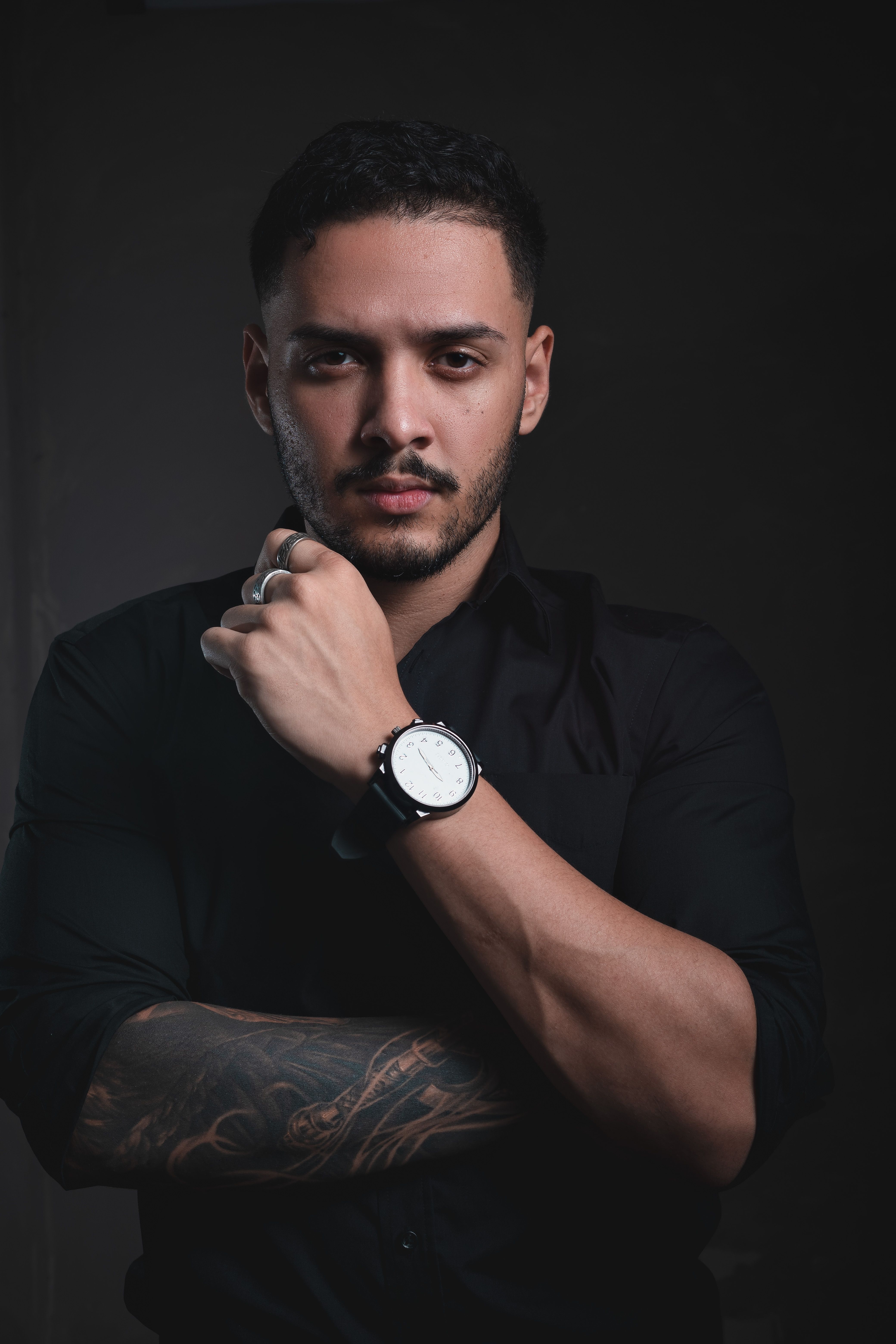 Portrait of a Confident Man Wearing Watch · Free Stock Photo
