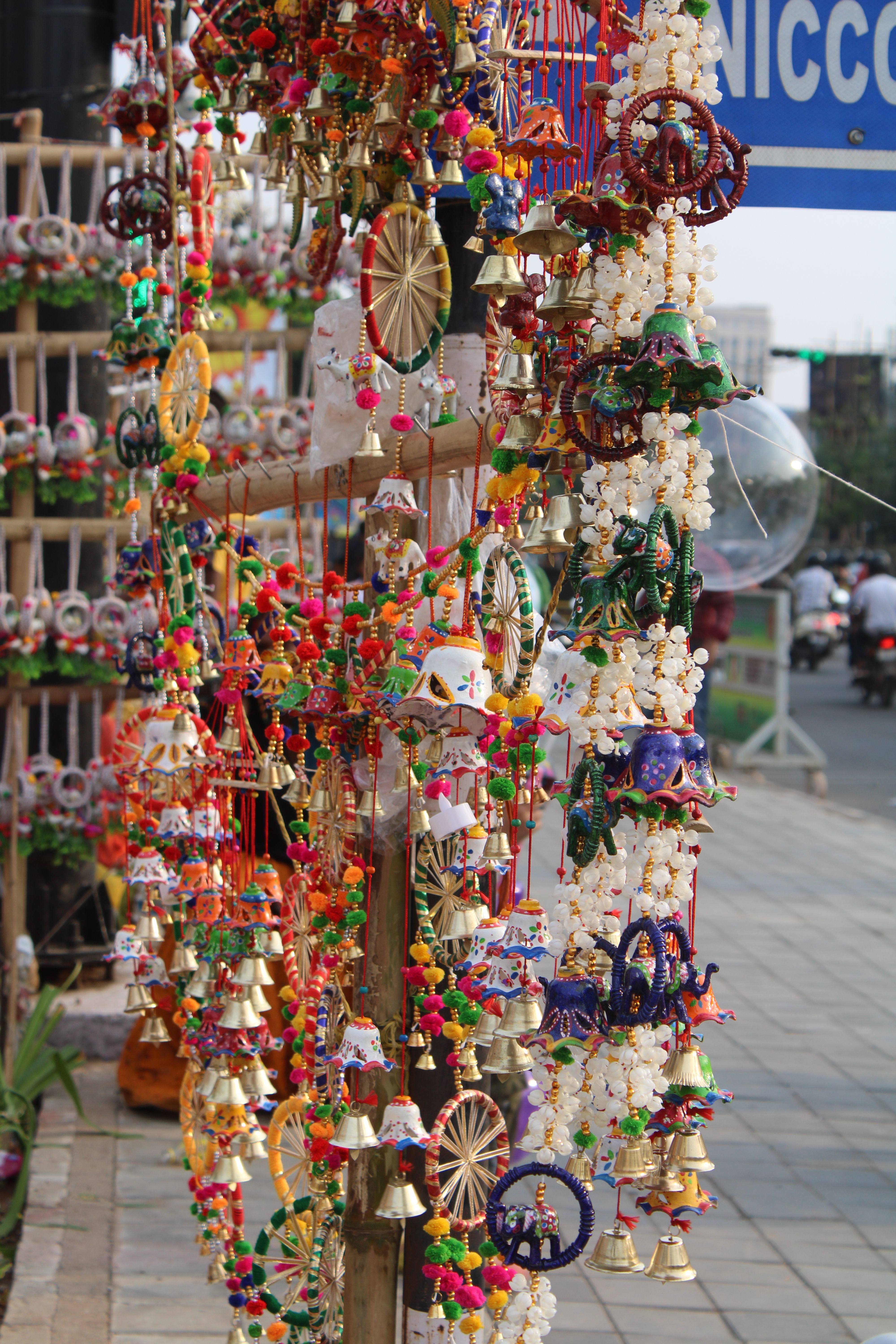 Colorful Indian Street Market Decor Display · Free Stock Photo