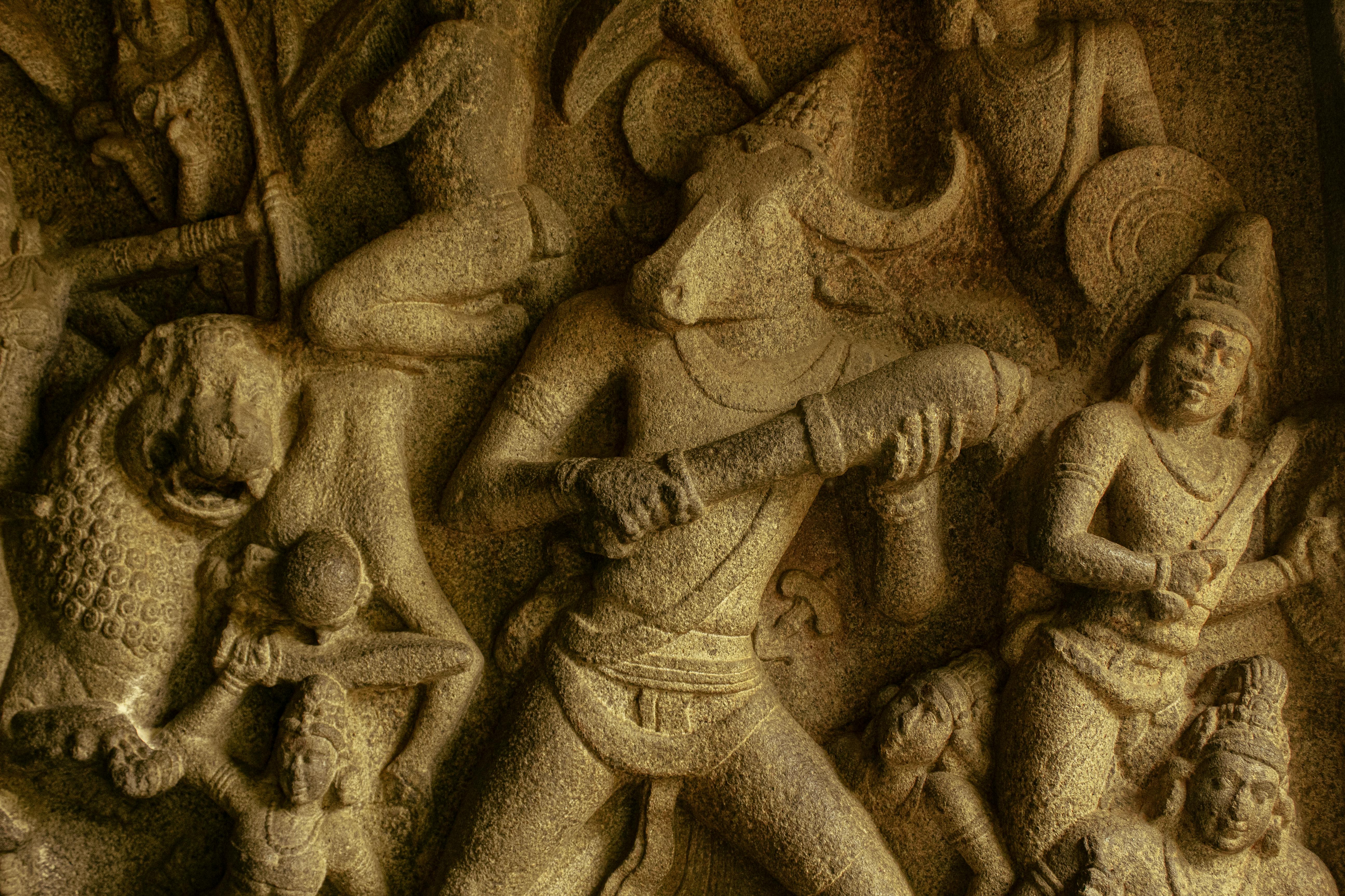 Intricate Ancient Indian Stone Carvings Detail · Free Stock Photo