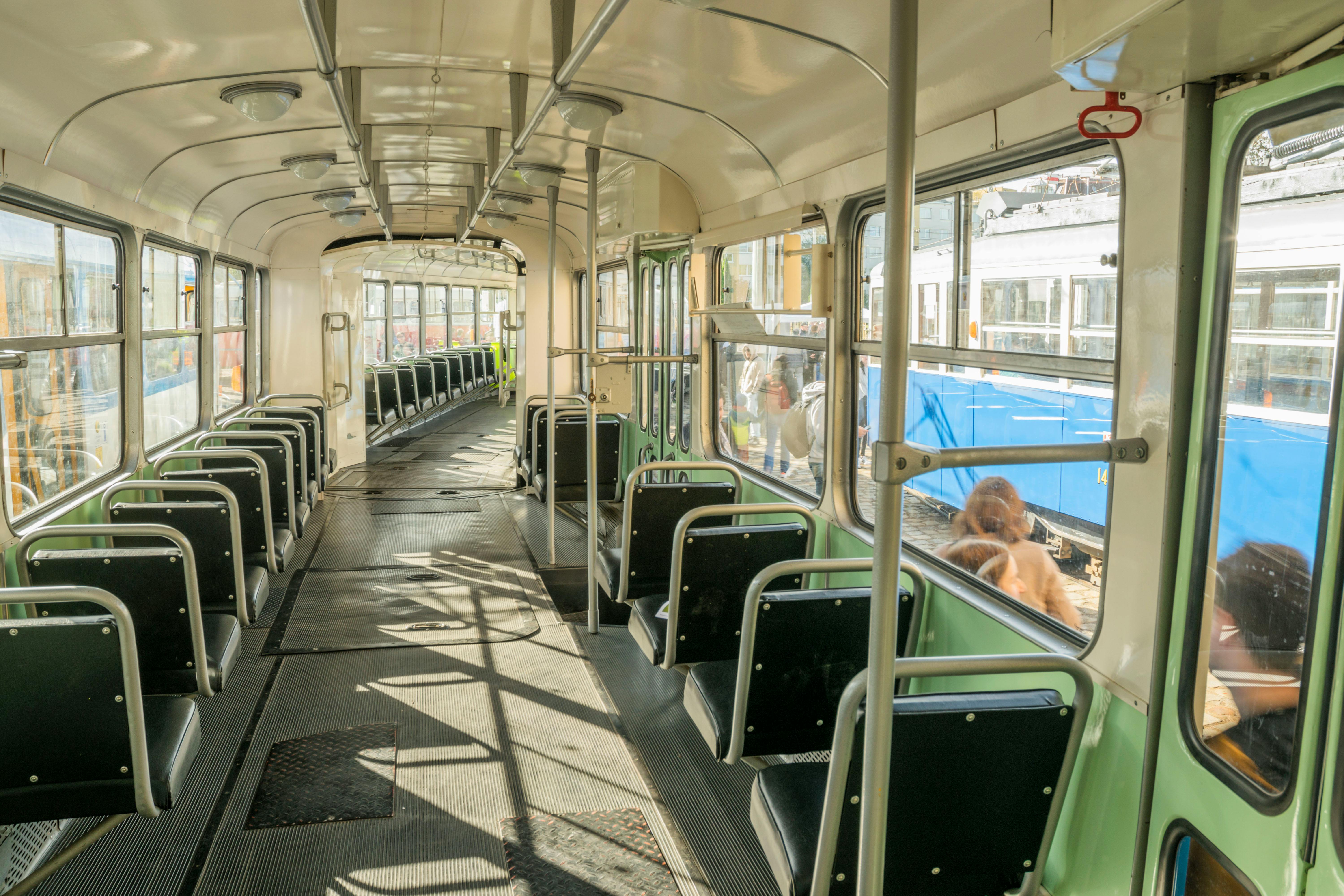 Interior of Historic Tram in Wrocław, Poland · Free Stock Photo