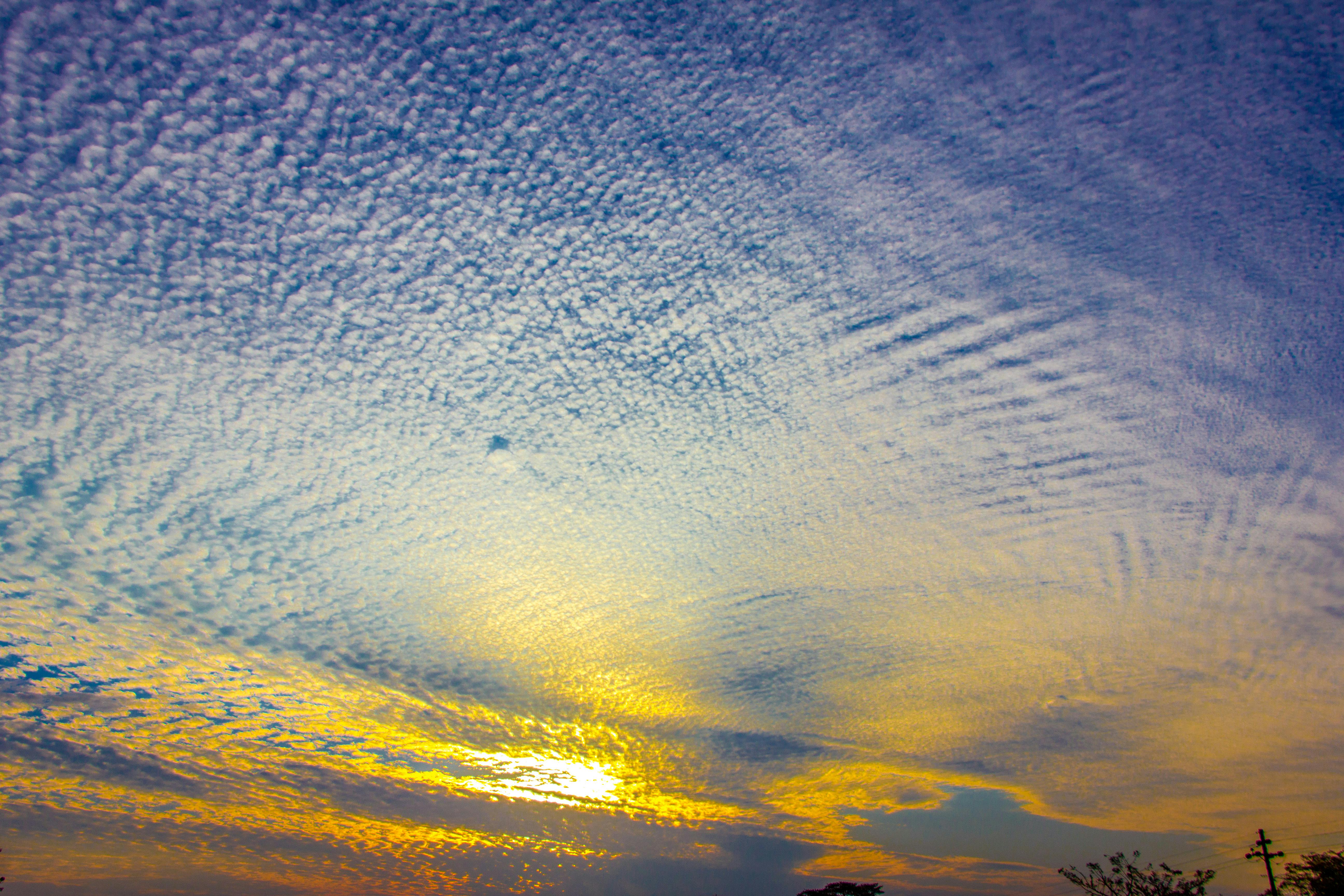 有关戲劇性的天空, 美丽的夕阳, 雲的免费素材图片