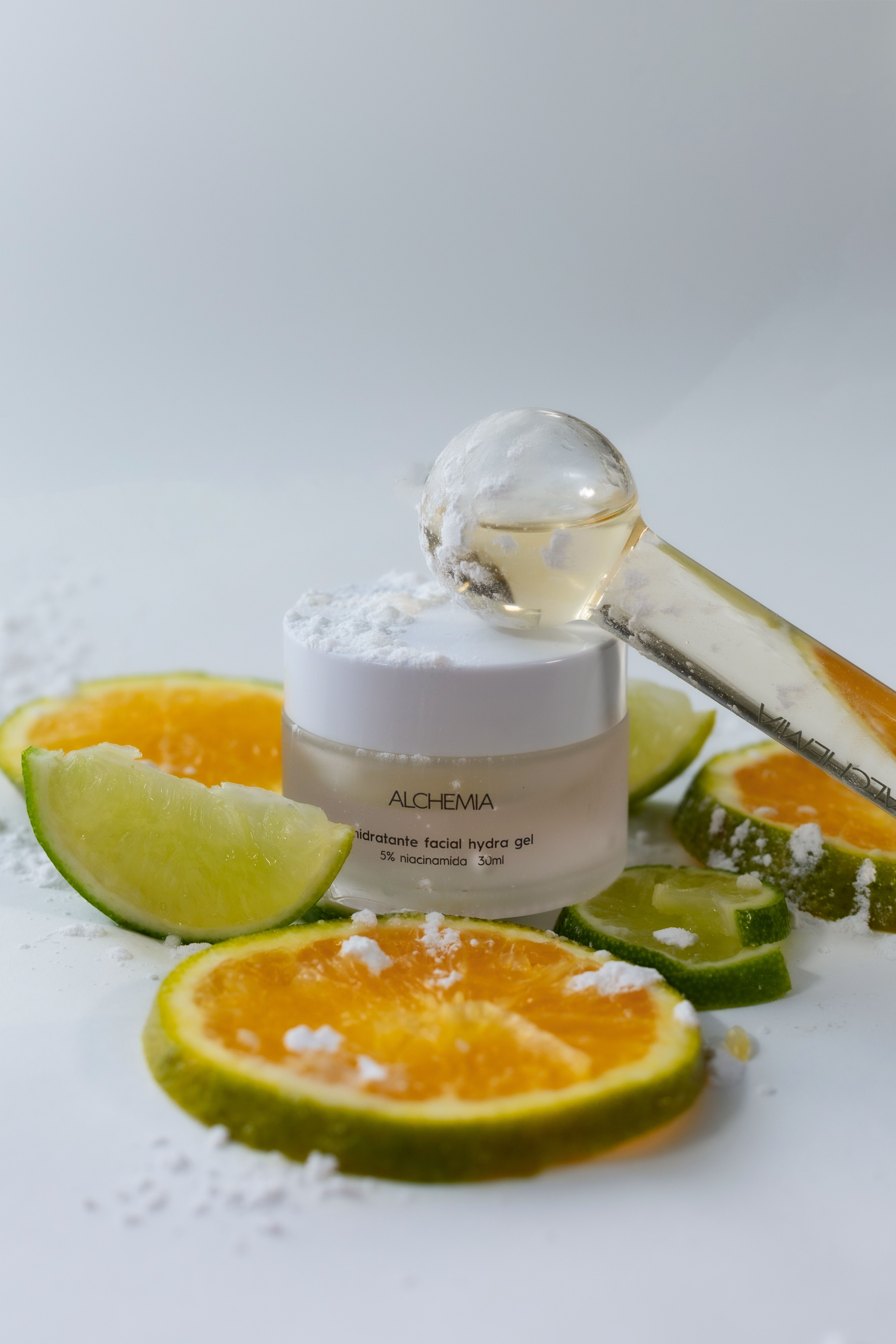 Hydrating Facial Gel with Citrus and Serum Dropper · Free Stock Photo