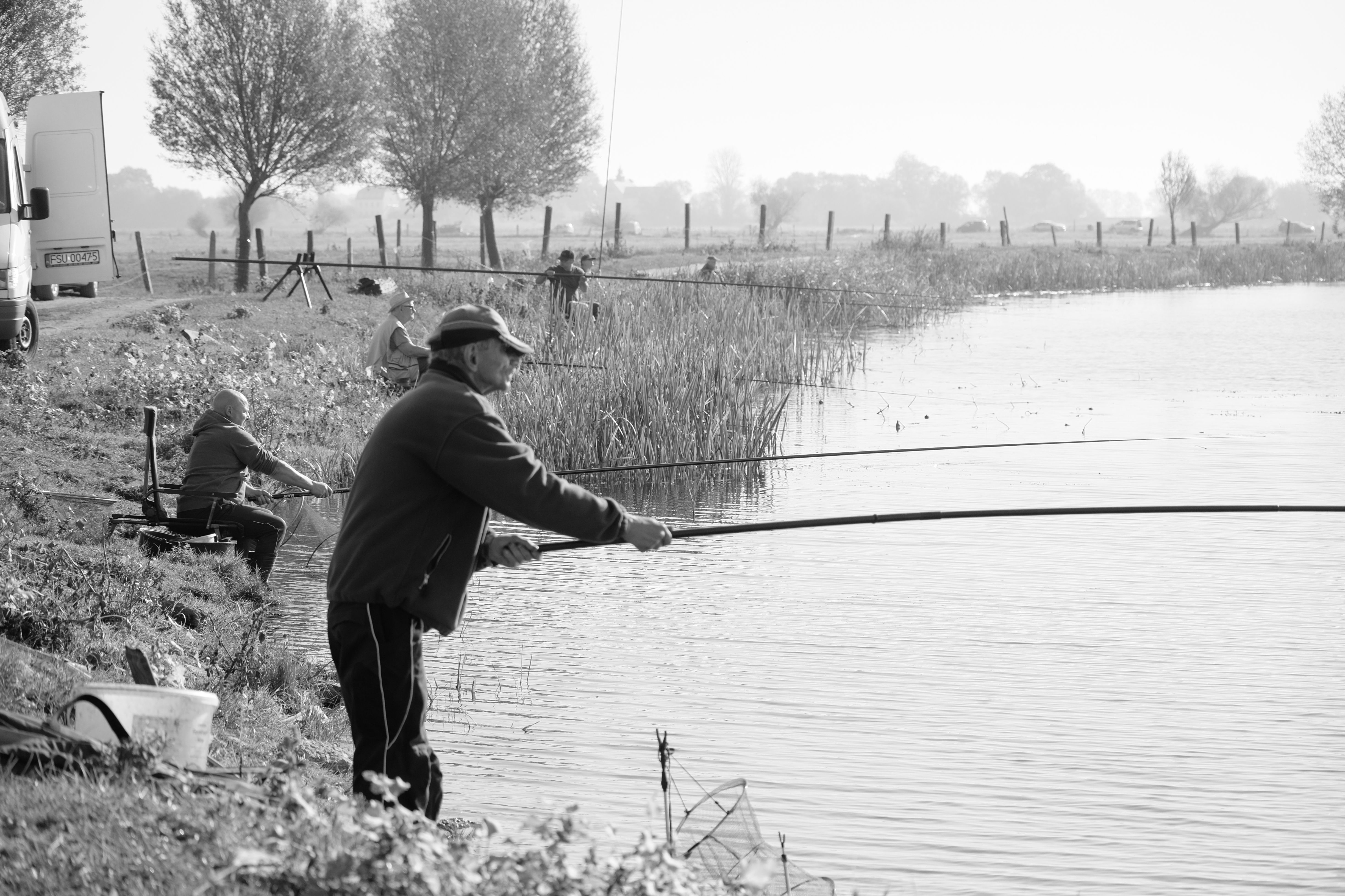 Peaceful Morning Fishing by the Lake · Free Stock Photo
