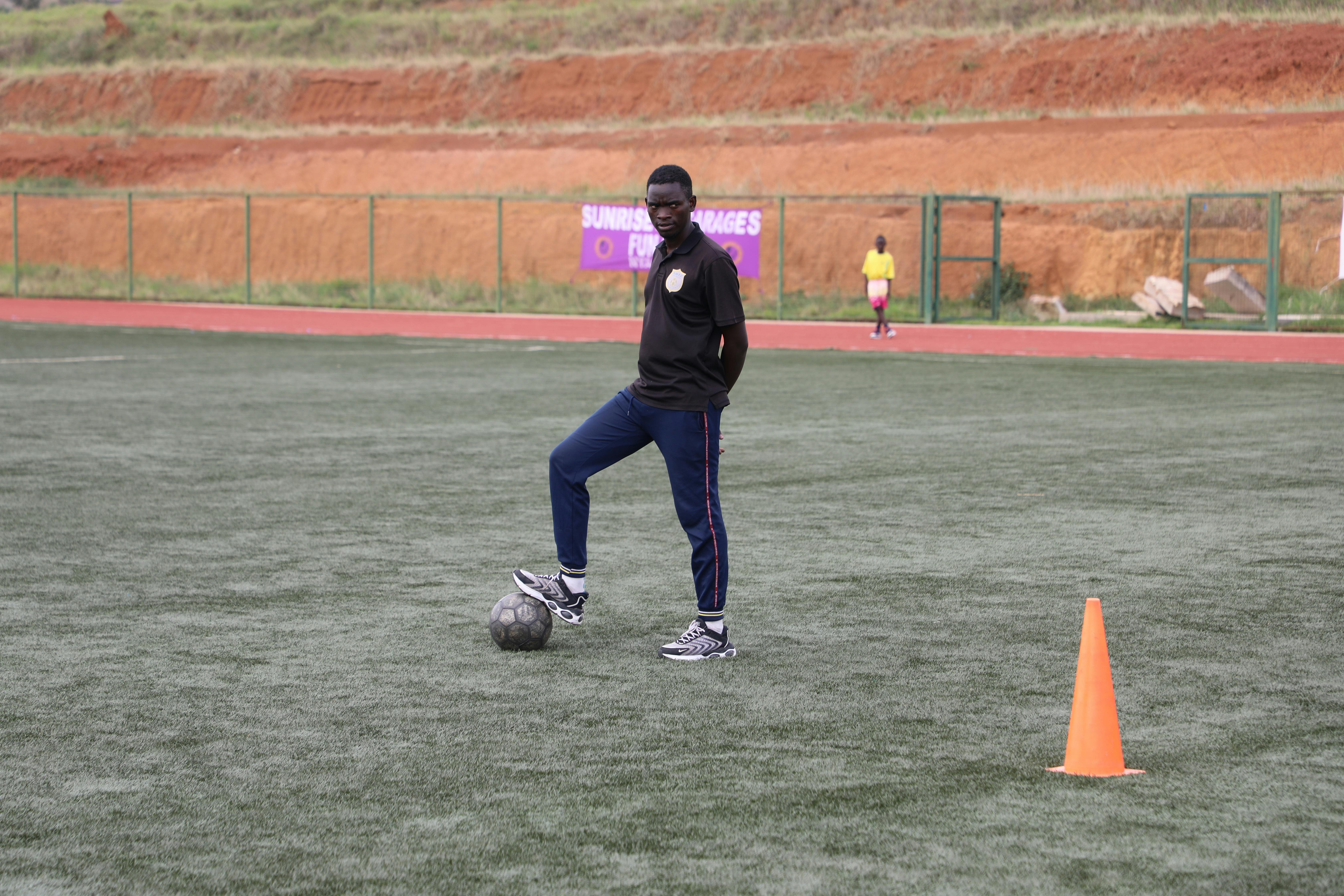 Soccer Coach Training on Outdoor Field · Free Stock Photo