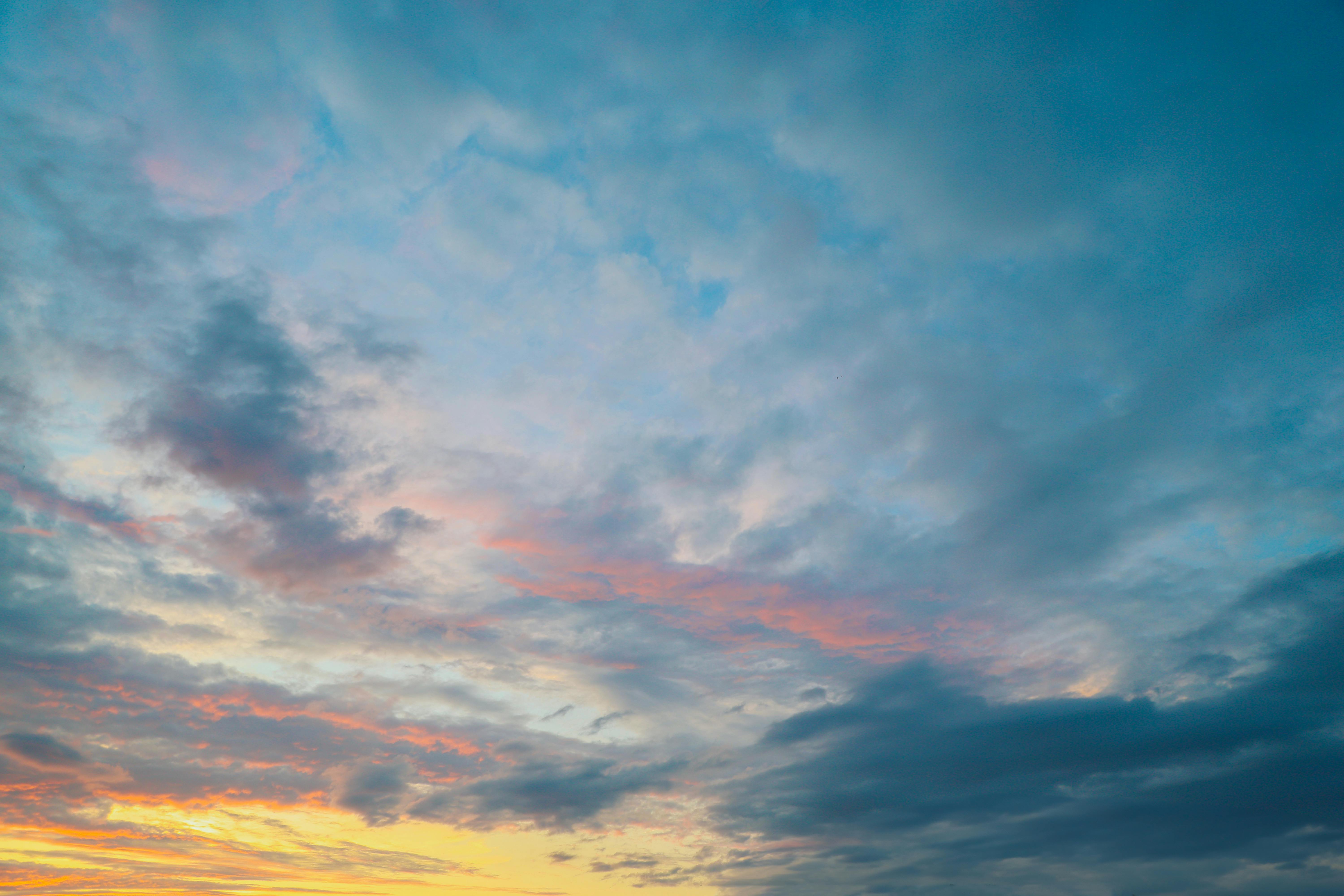 Colorful Sunset Sky with Soft Clouds · Free Stock Photo