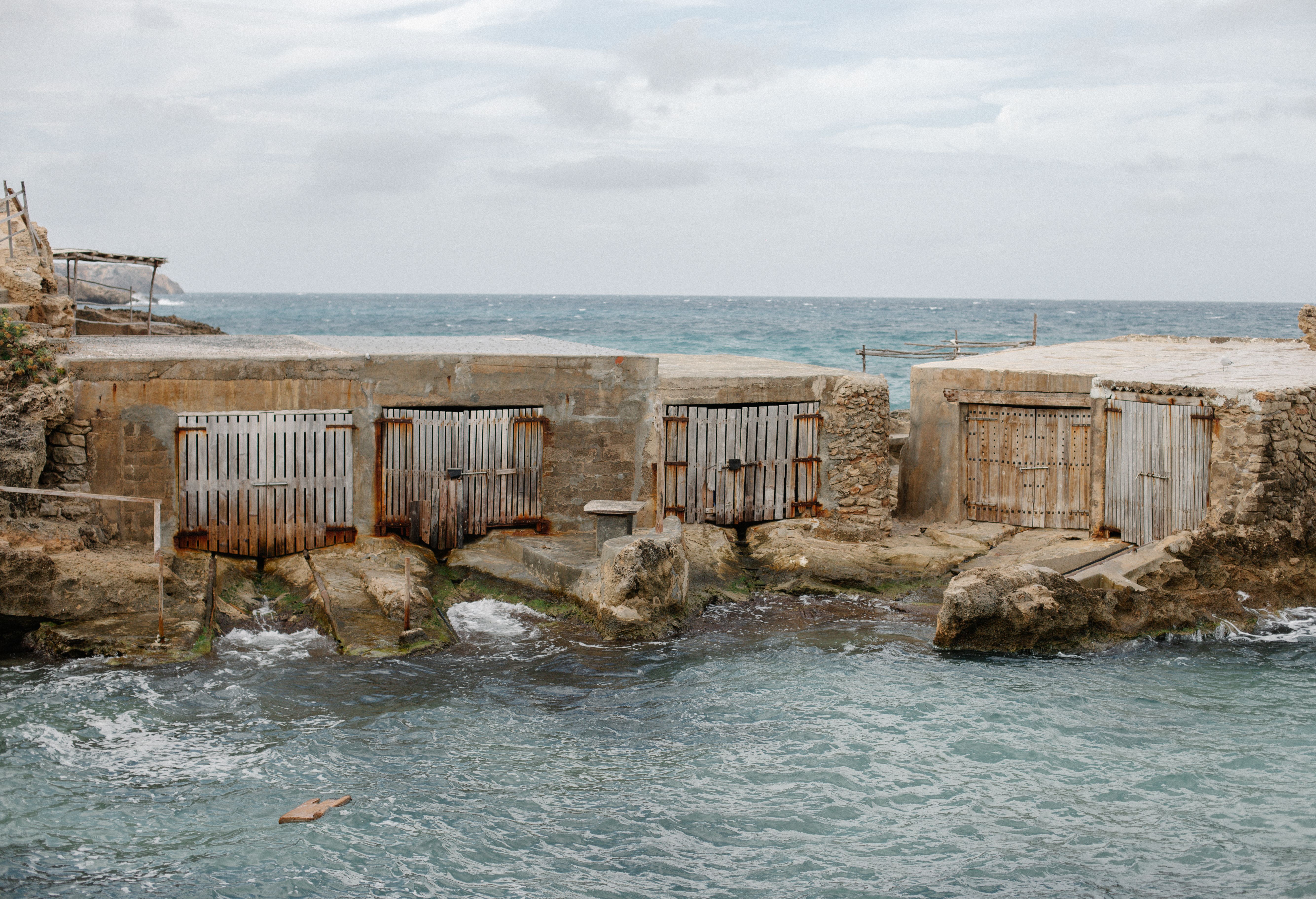 Rustic Fisherman's Huts by Mediterranean Sea · Free Stock Photo
