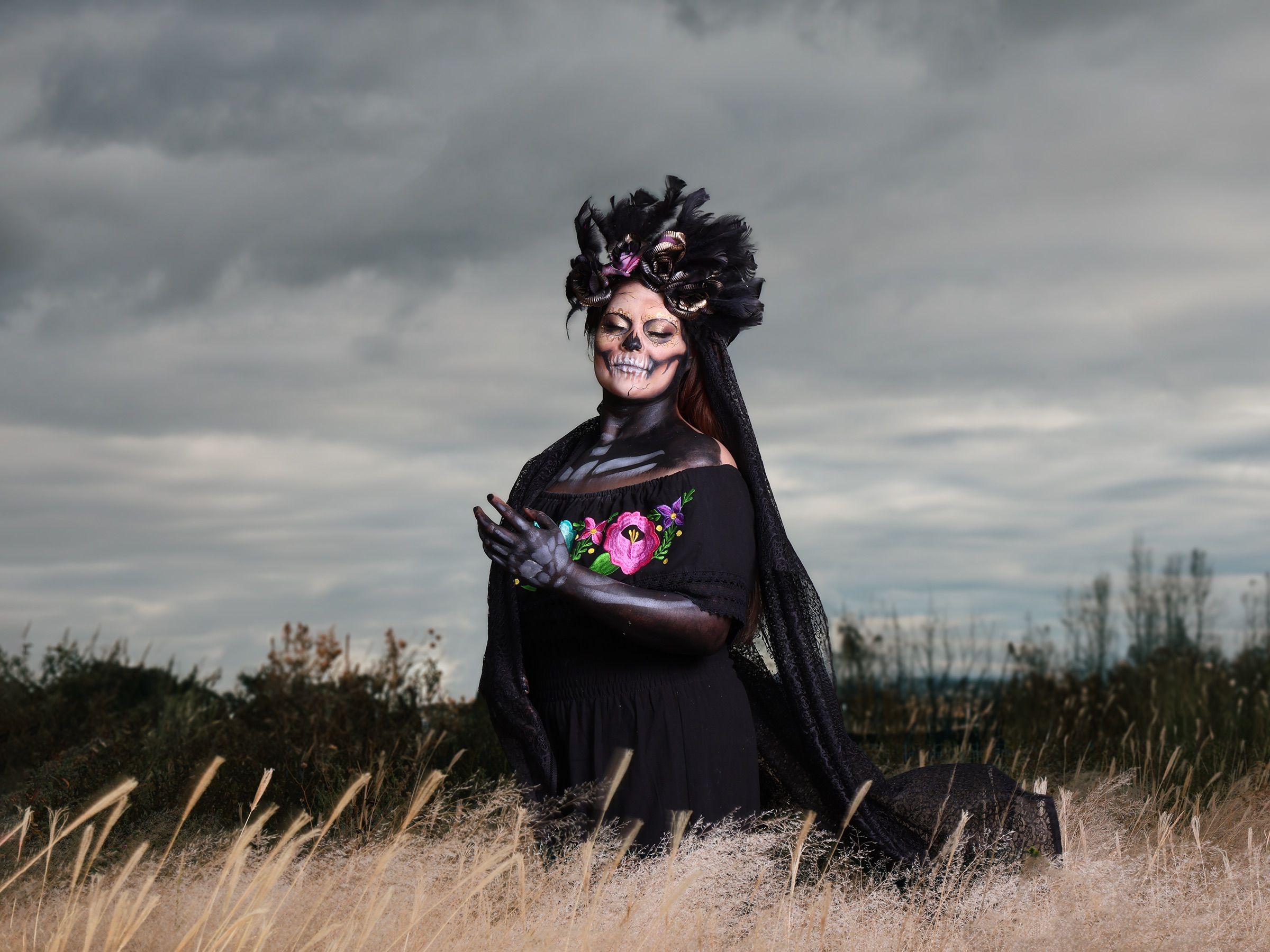 Calavera Catrina in Guanajuato Field · Free Stock Photo