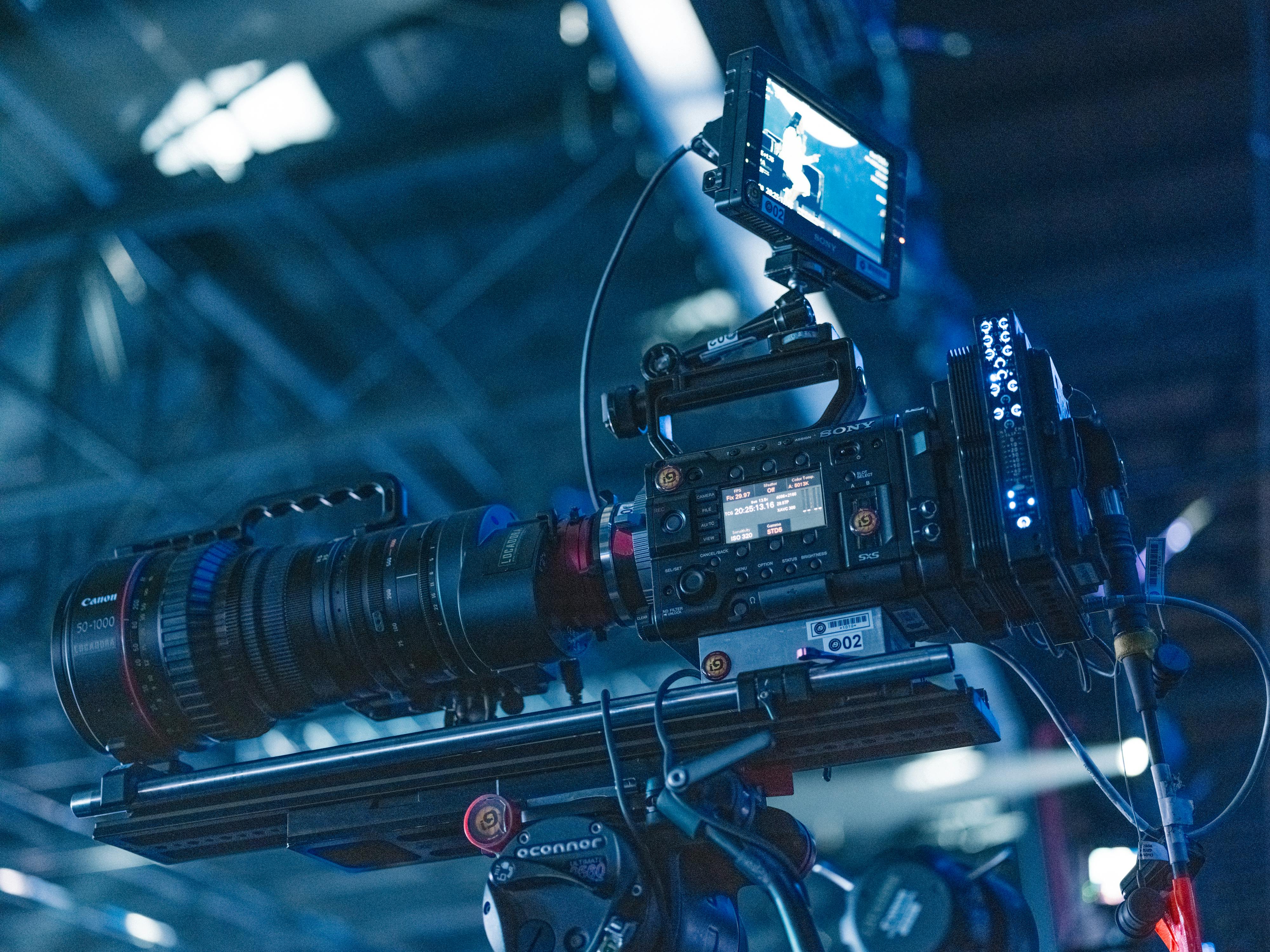 Professional Video Camera Setup in Studio Environment · Free Stock Photo