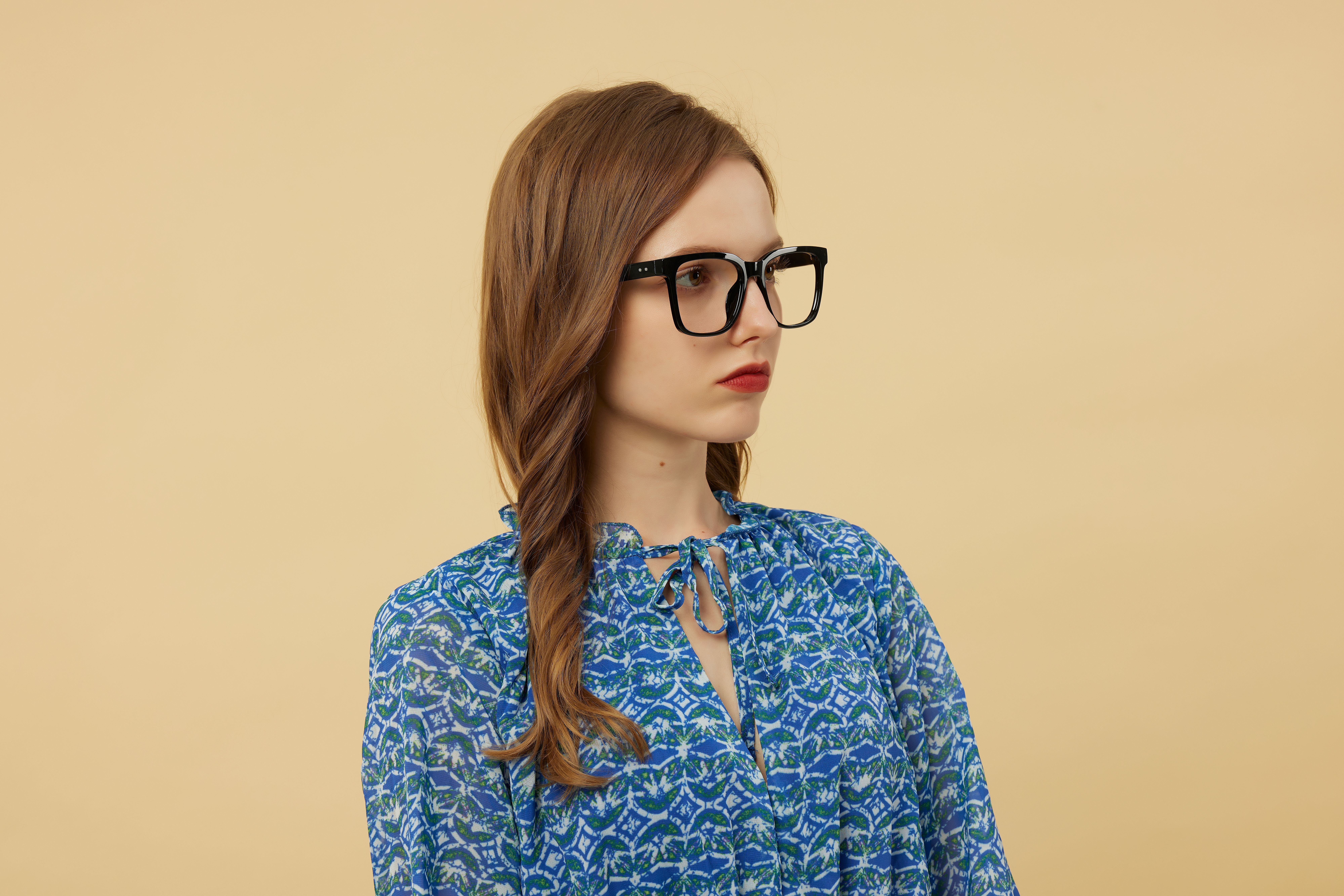Stylish Woman in Glasses Portrait Photography · Free Stock Photo