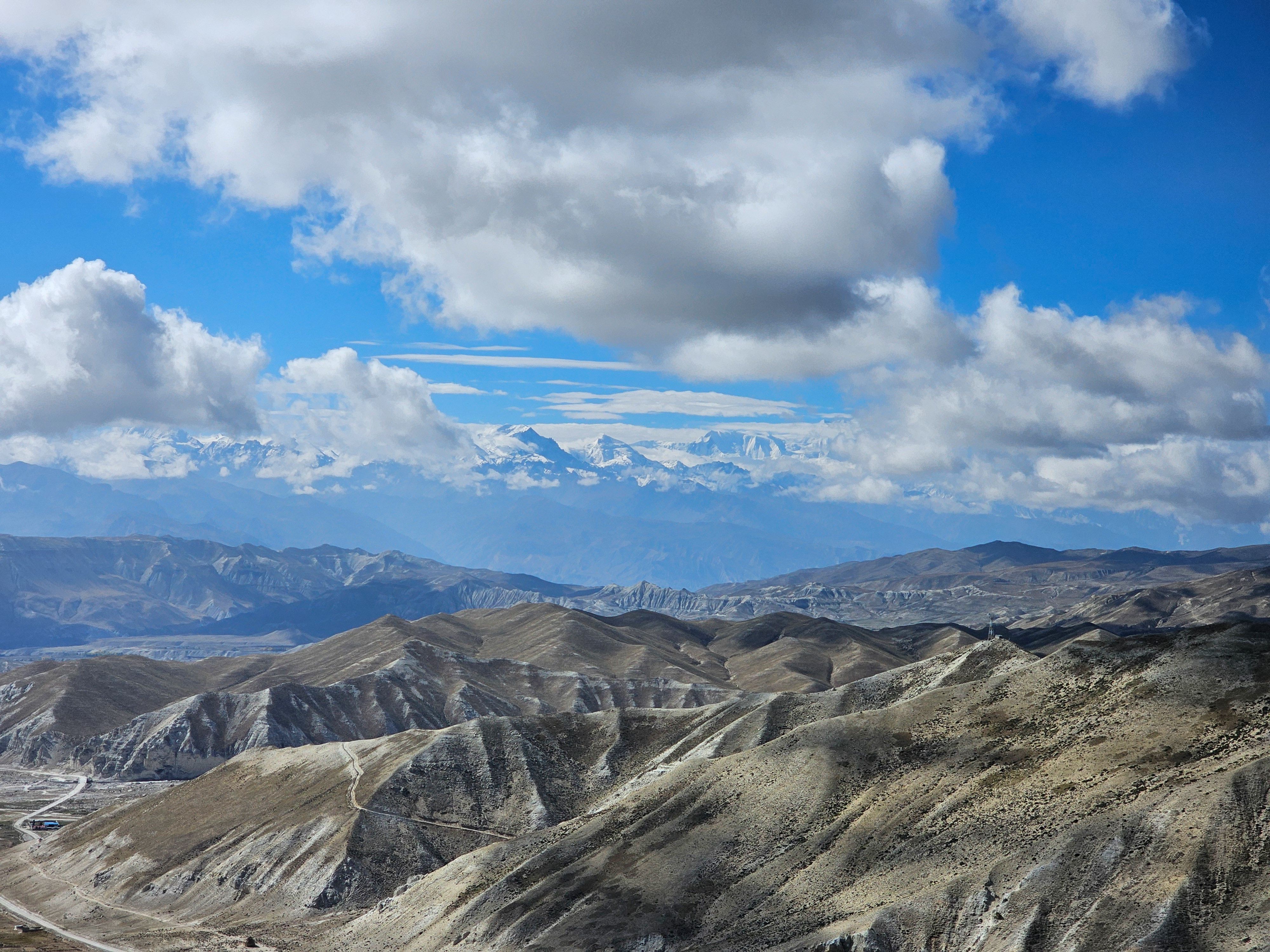 Stunning Aerial View of Nepal's Mustang Landscape · Free Stock Photo