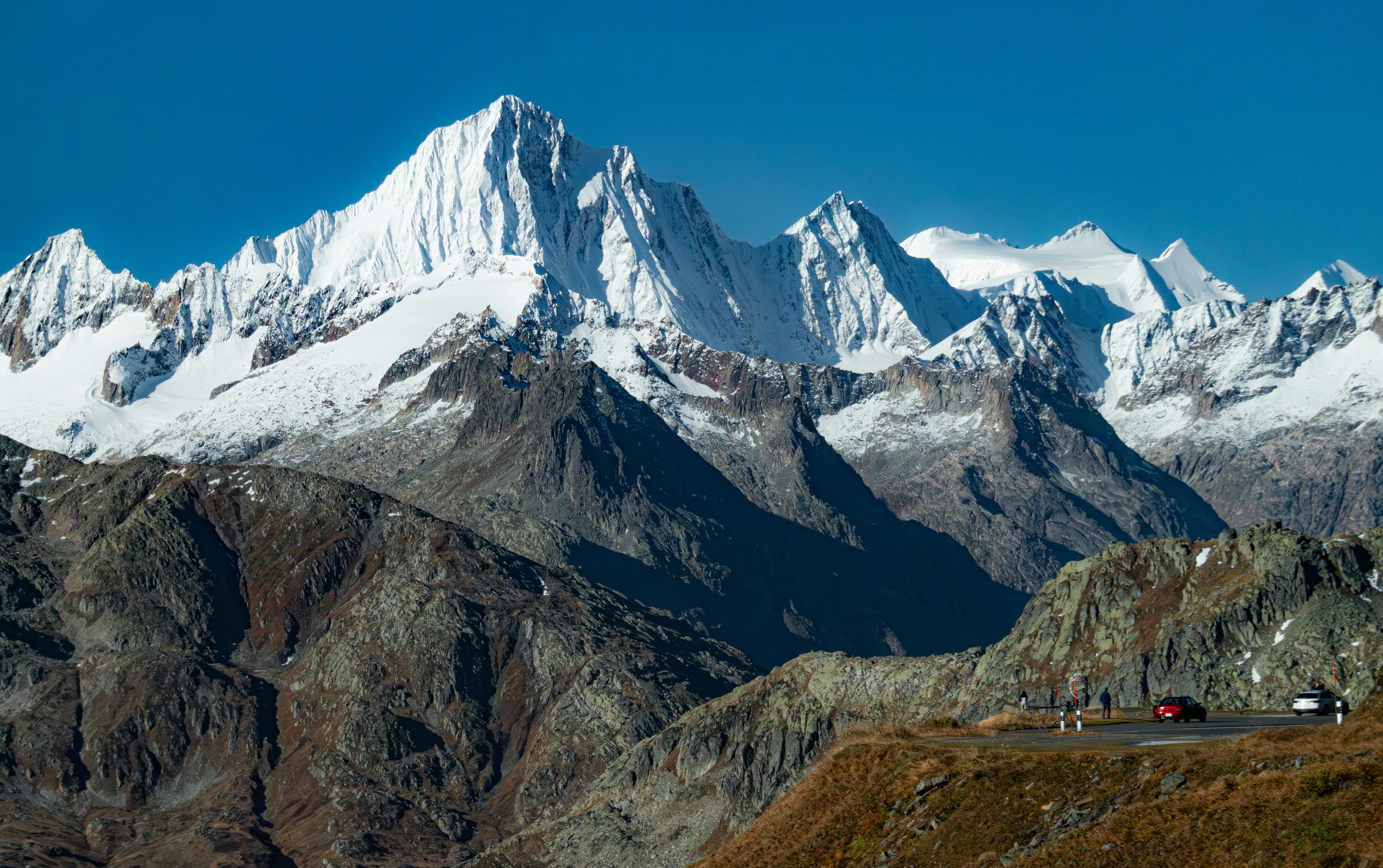 Majestic Swiss Alps with Snow-Capped Peaks · Free Stock Photo