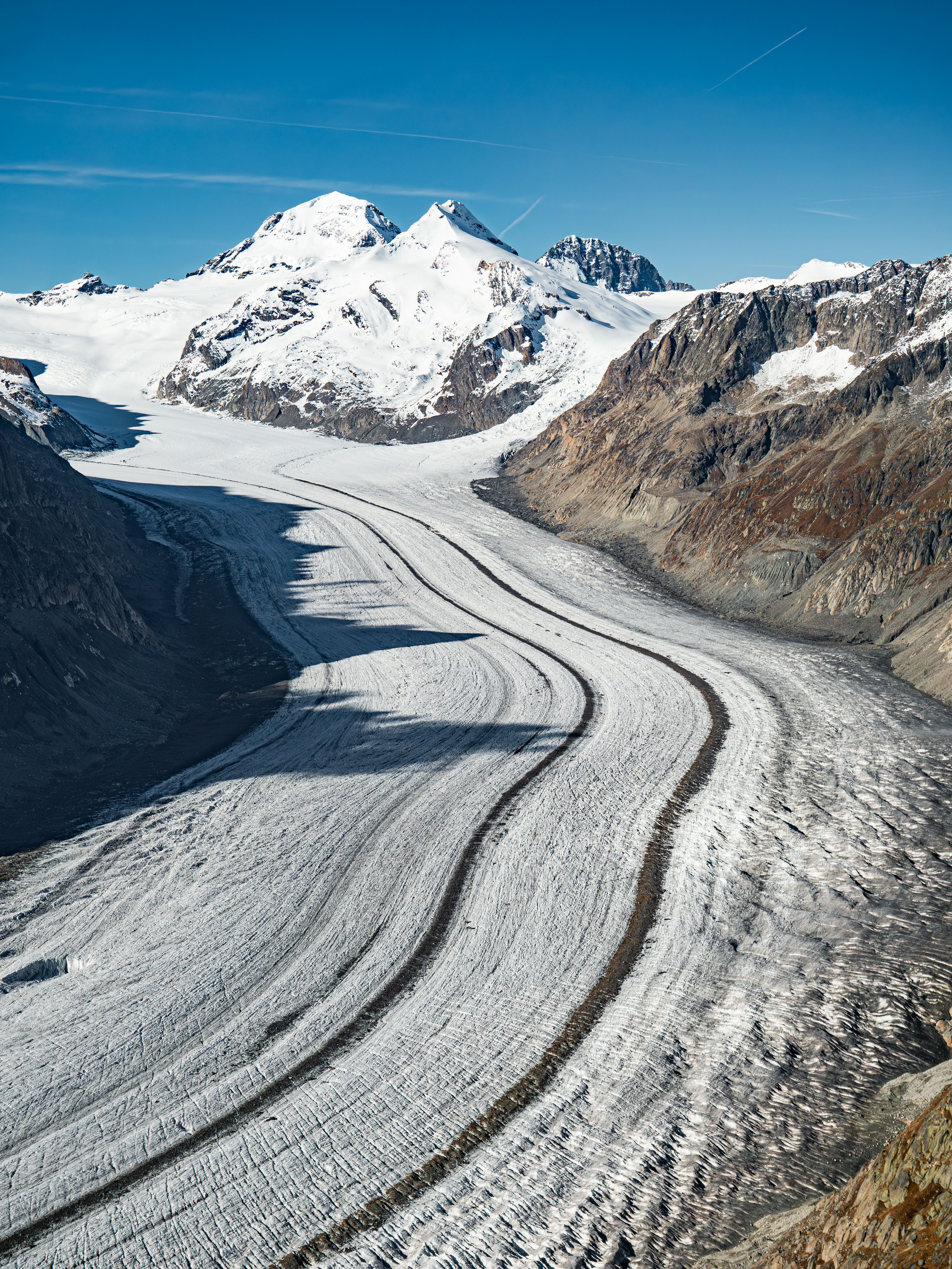 Majestic Aletsch Glacier in the Swiss Alps · Free Stock Photo