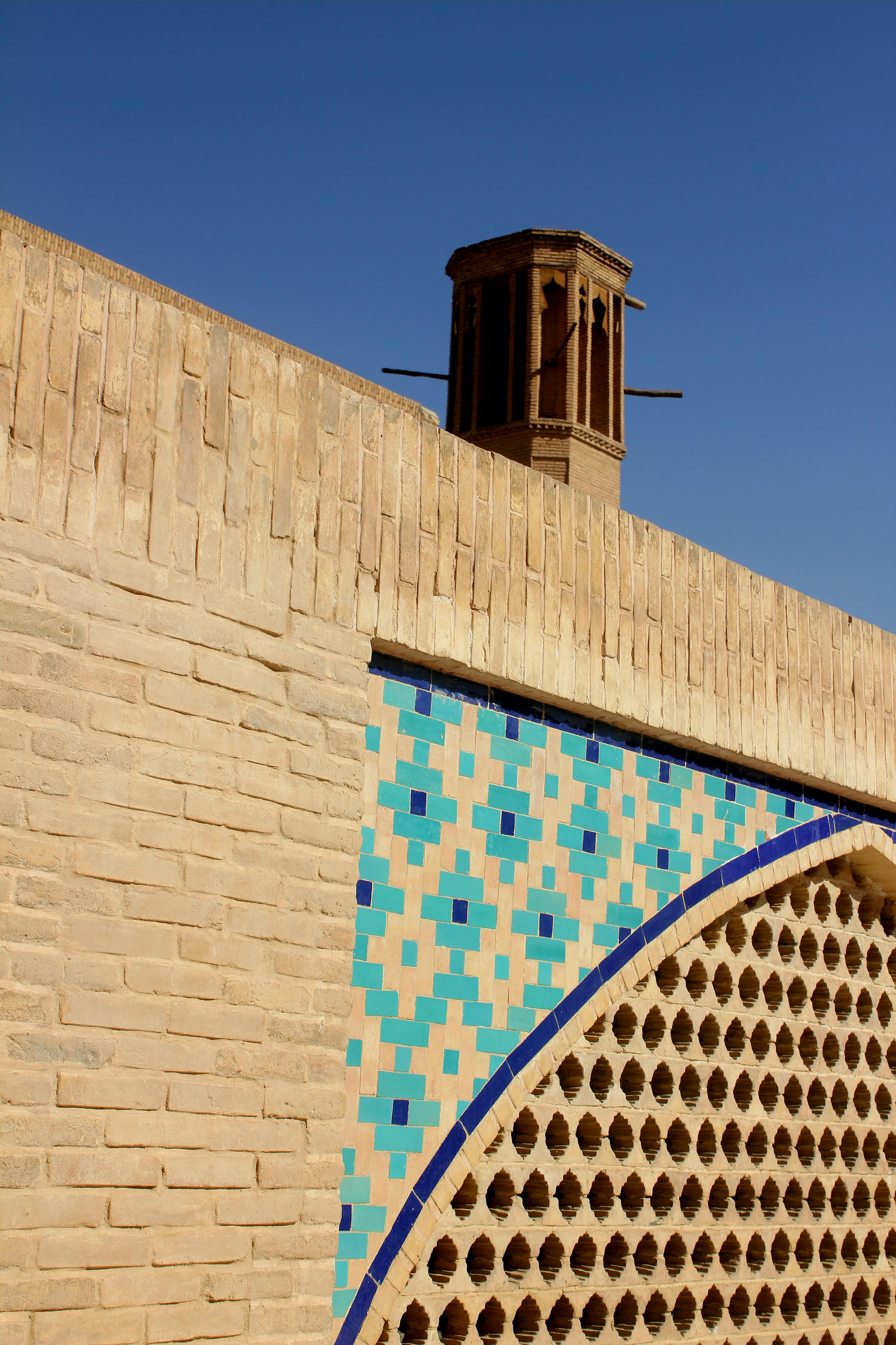 Traditional Persian Architecture with Windcatcher · Free Stock Photo