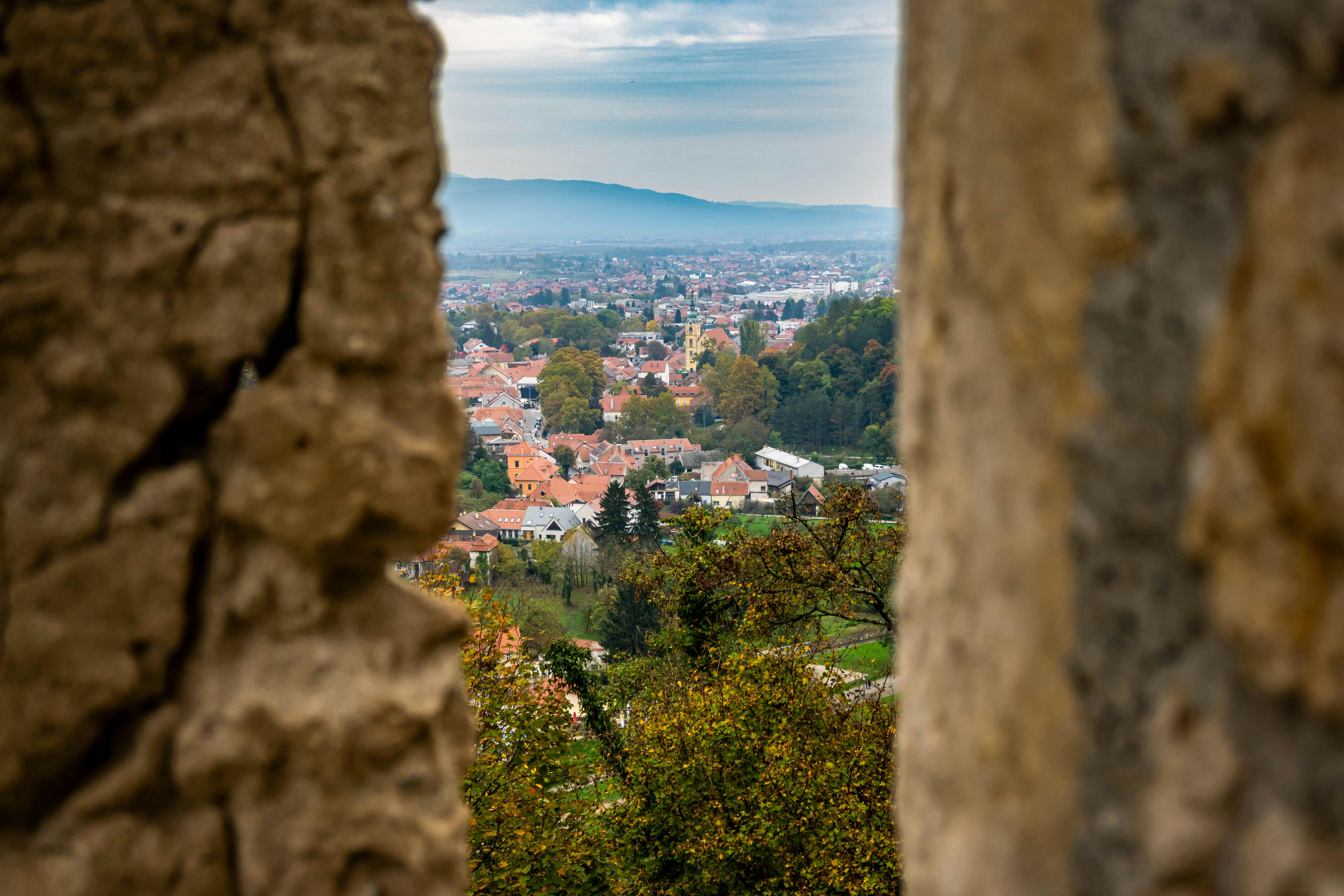 Scenic View of Samobor Through Ruins · Free Stock Photo