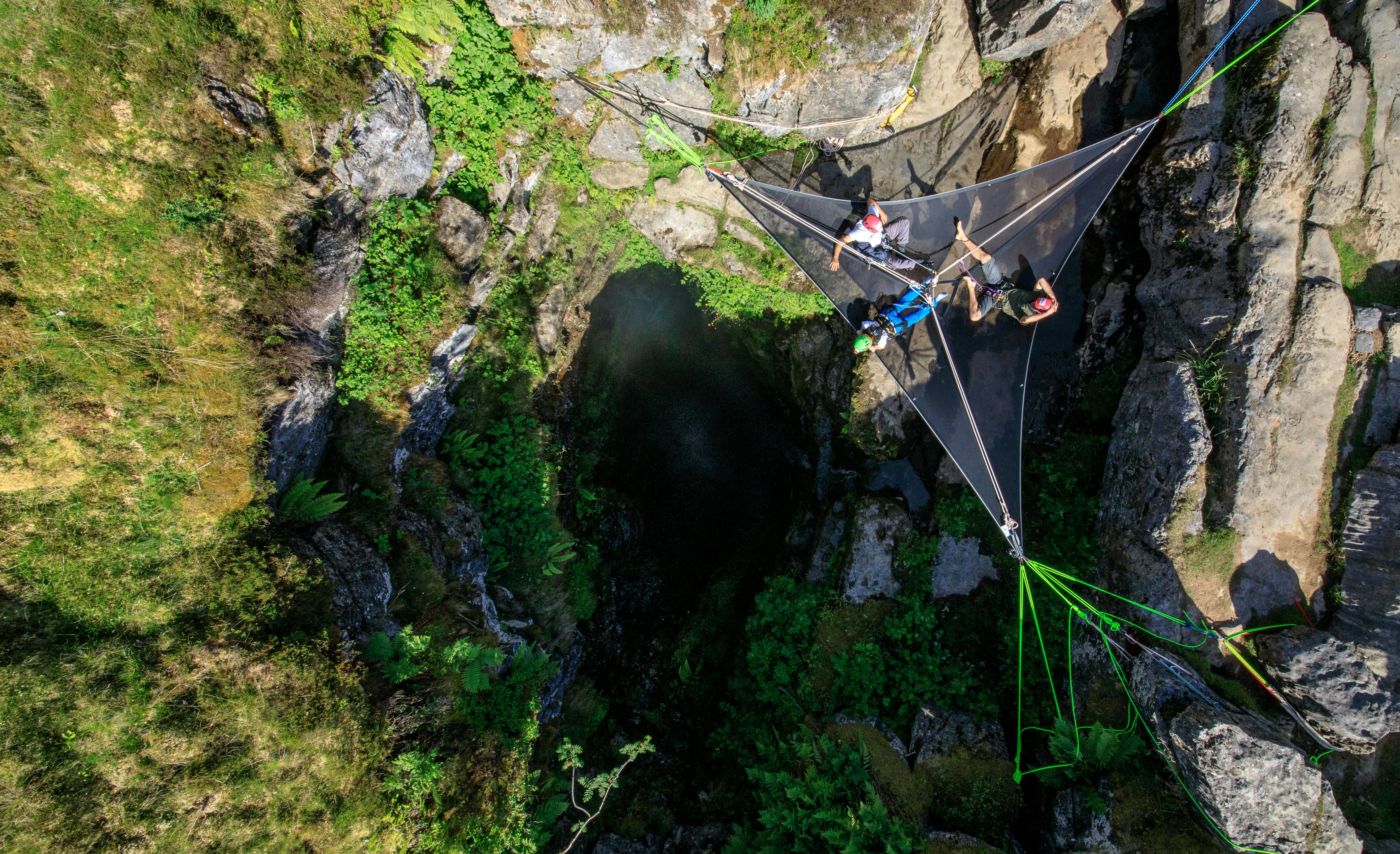 People on Hanging Net · Free Stock Photo