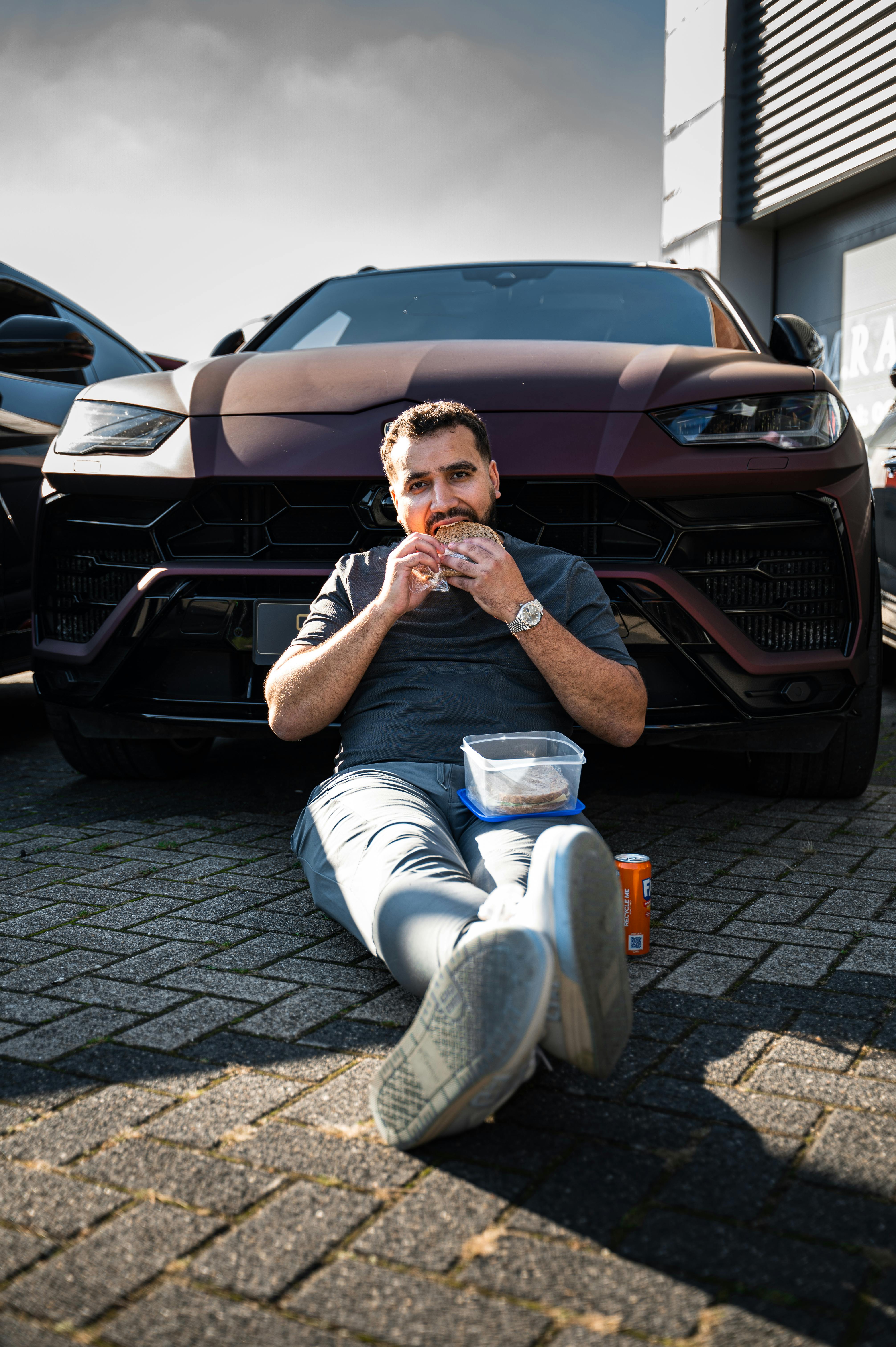 Sitting Man Eating Photos, Download The BEST Free Sitting Man Eating ...