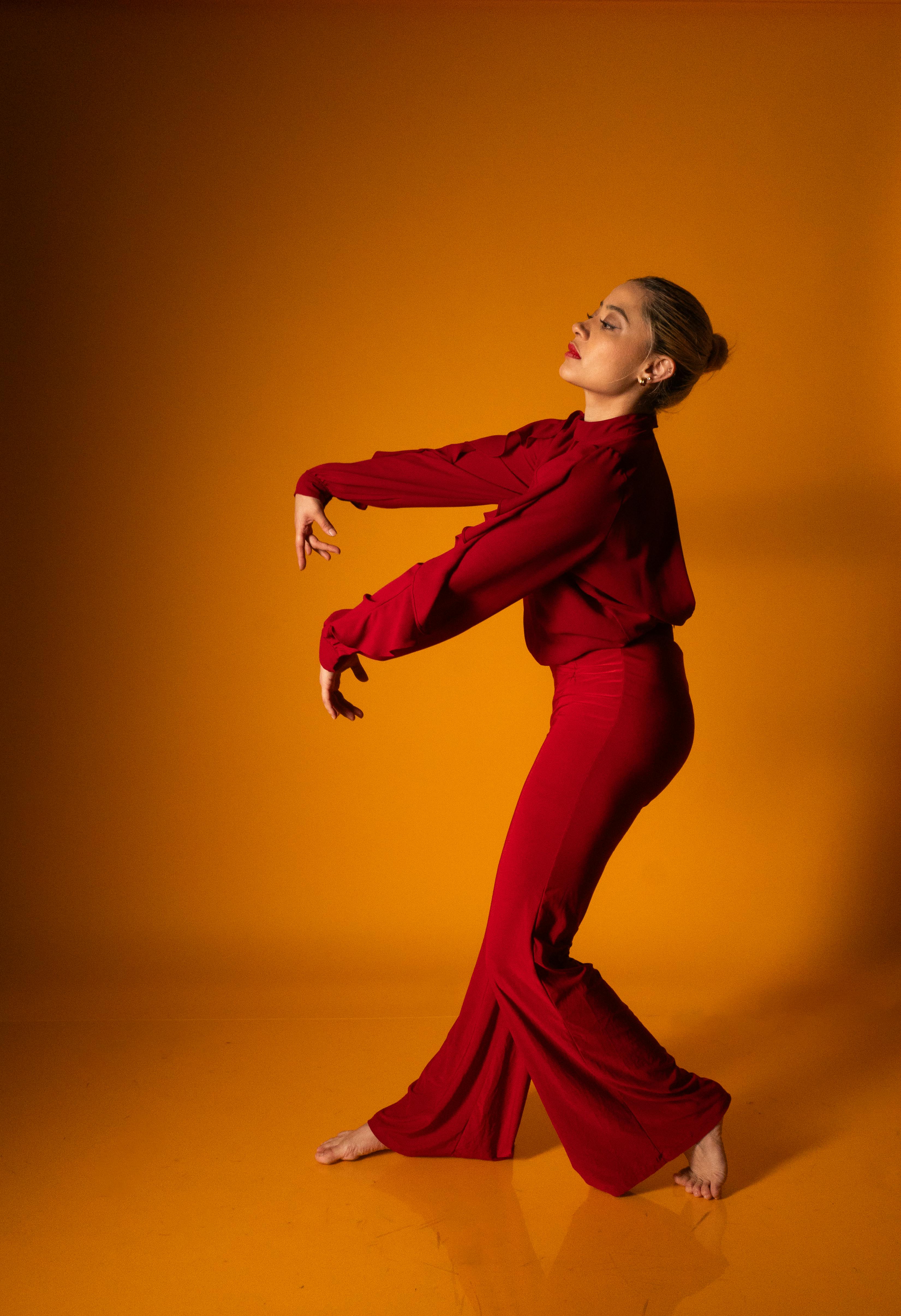 Contemporary Dance Portrait with Bold Colors · Free Stock Photo