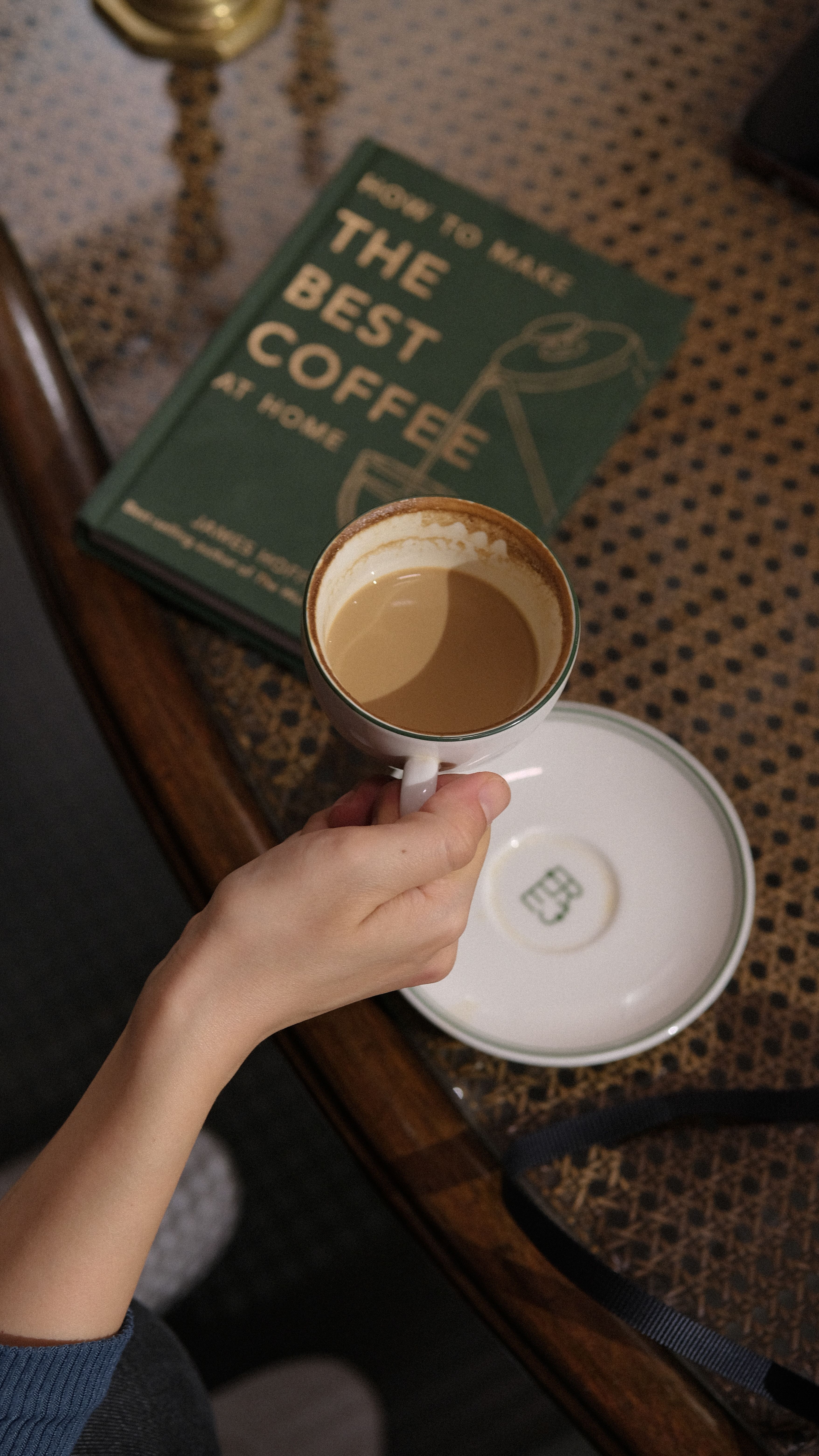 Coffee Cup and Book on Elegant Table Setting · Free Stock Photo