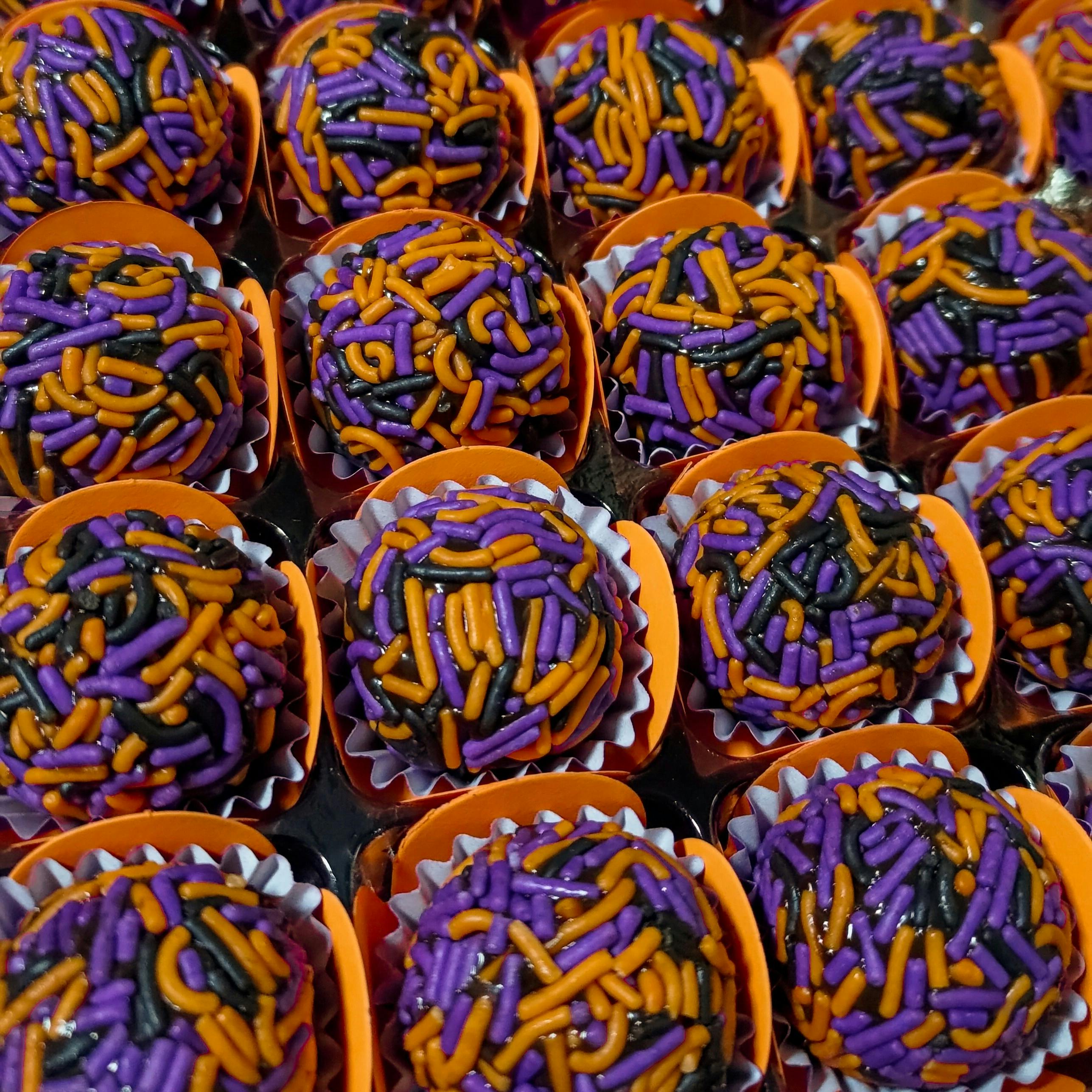 Colorful Halloween Brigadeiros with Sprinkles · Free Stock Photo