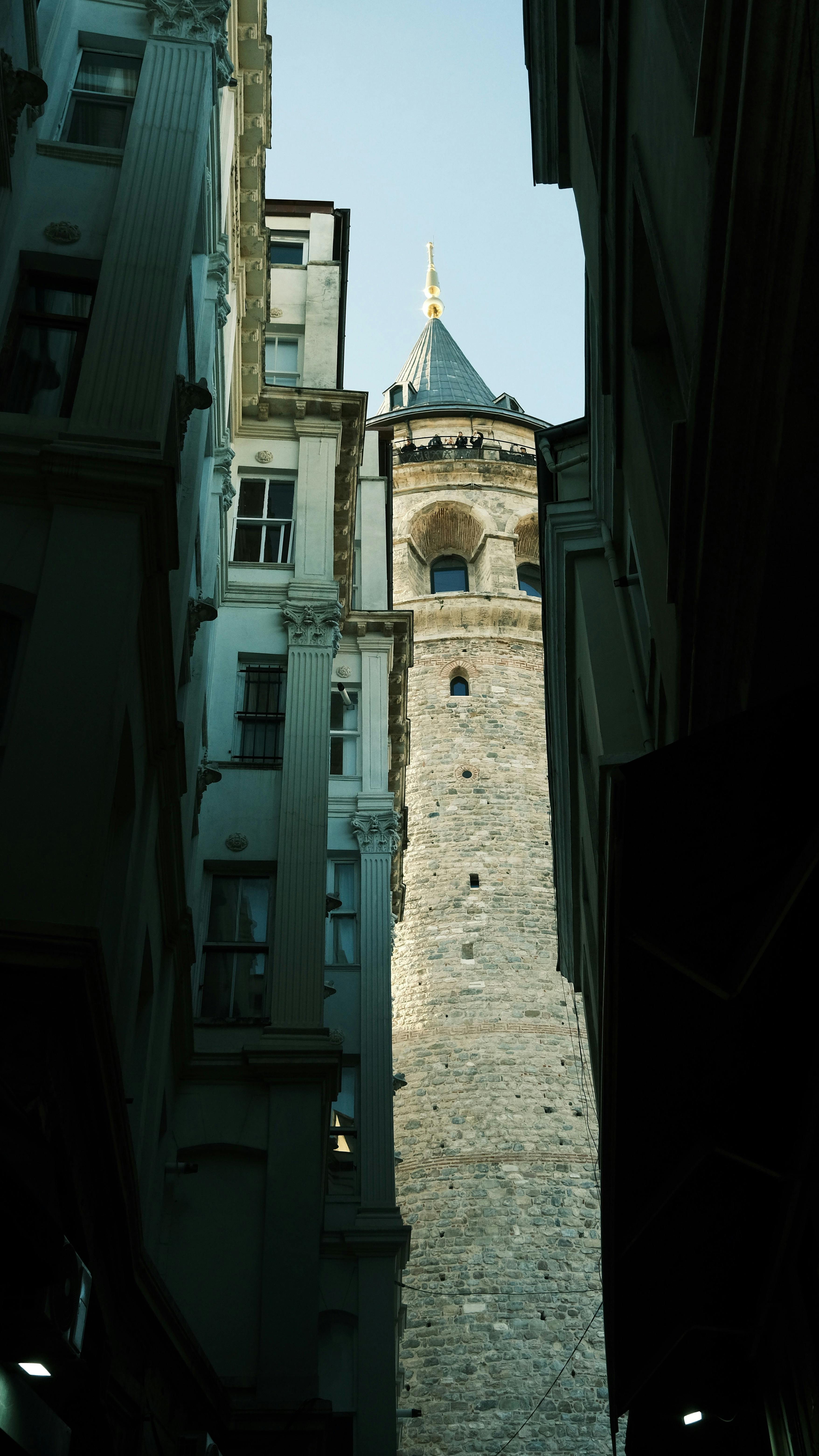 Historic Galata Tower in Istanbul Alley · Free Stock Photo