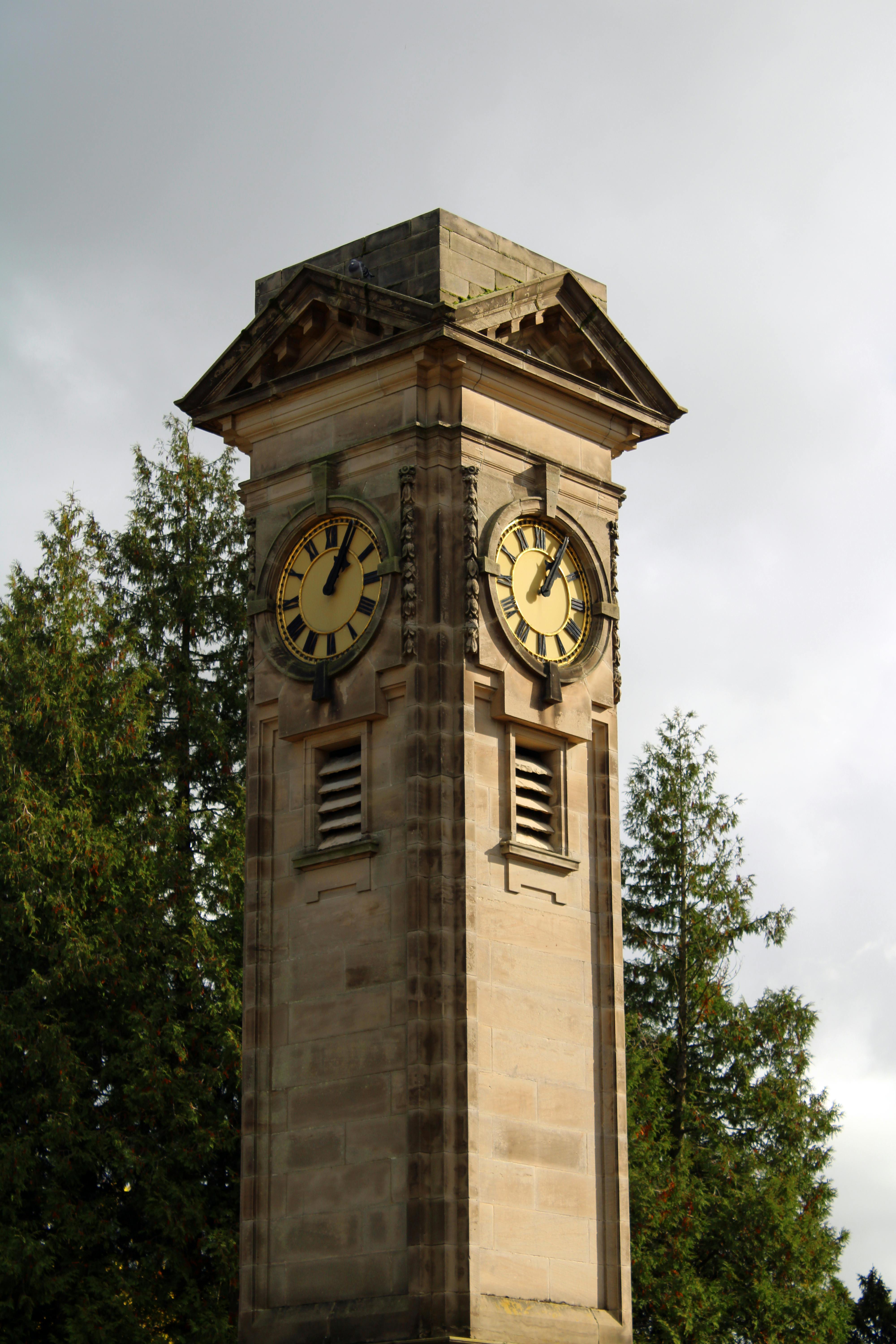 Clock Tower in Royal Leamington Spa Park · Free Stock Photo