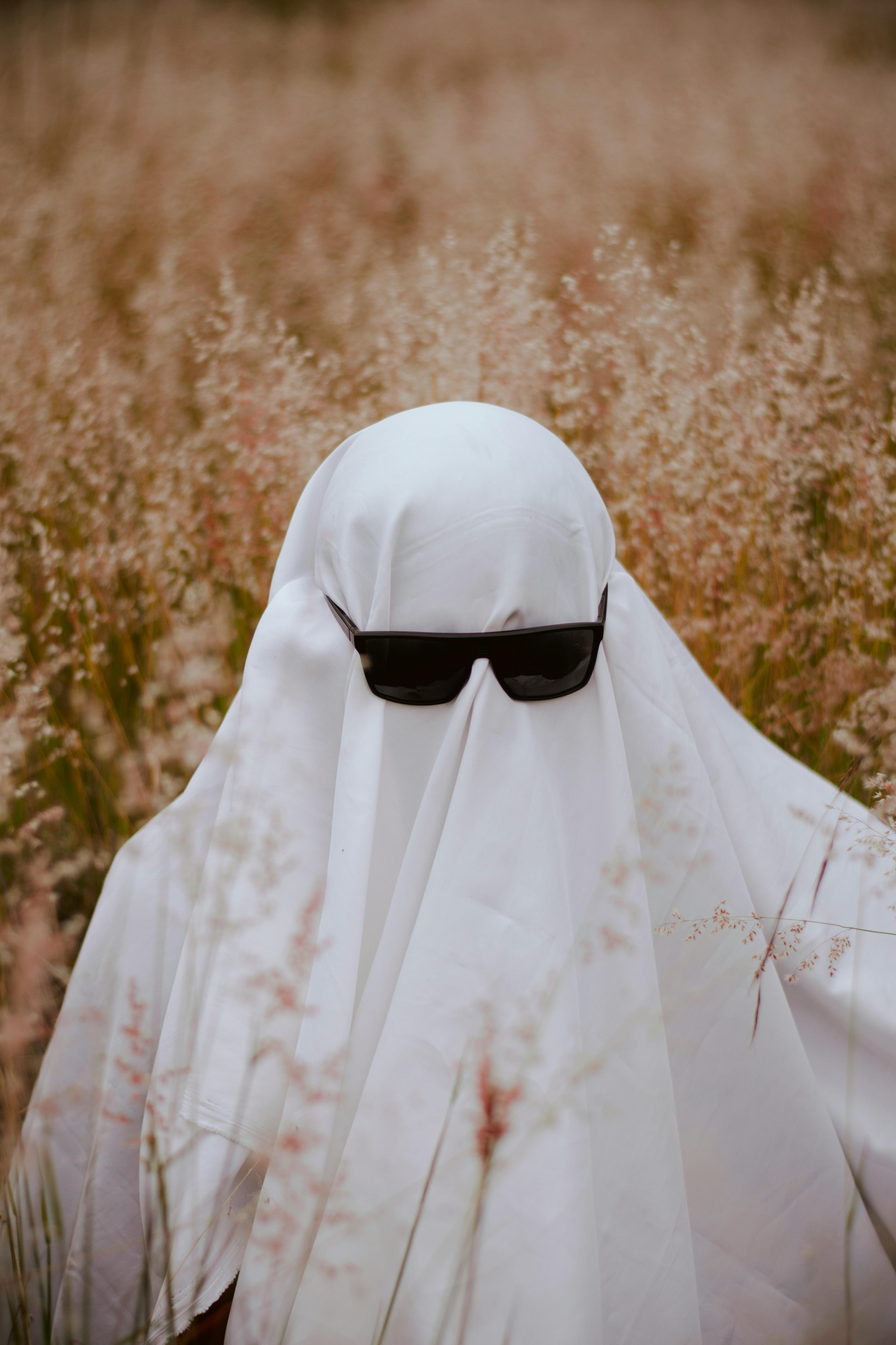 Creative Ghost Costume in Autumn Field · Free Stock Photo
