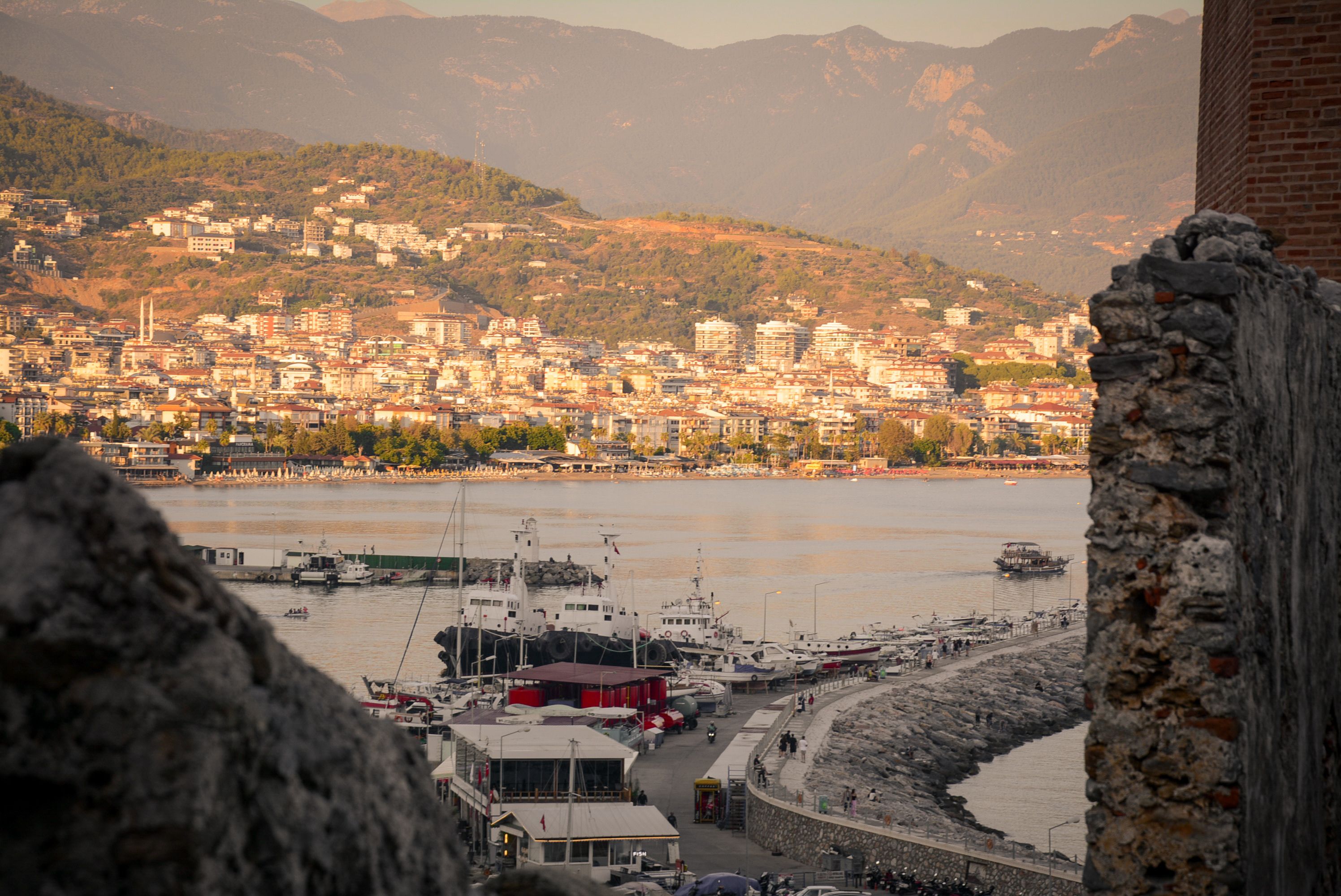 Scenic Port View of Alanya at Sunset · Free Stock Photo