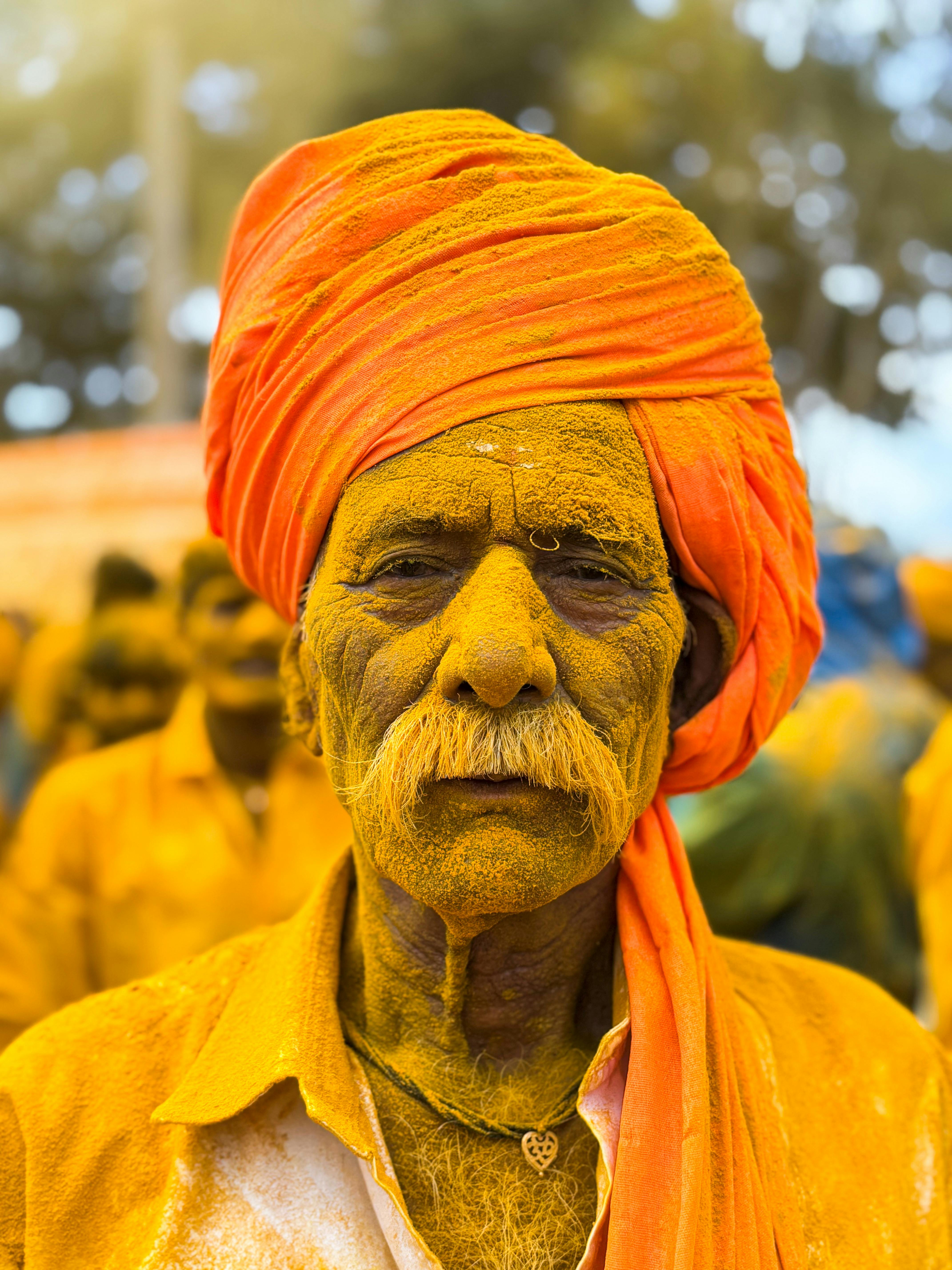 Colorful Festival Portrait in Pattan Kodoli, India · Free Stock Photo
