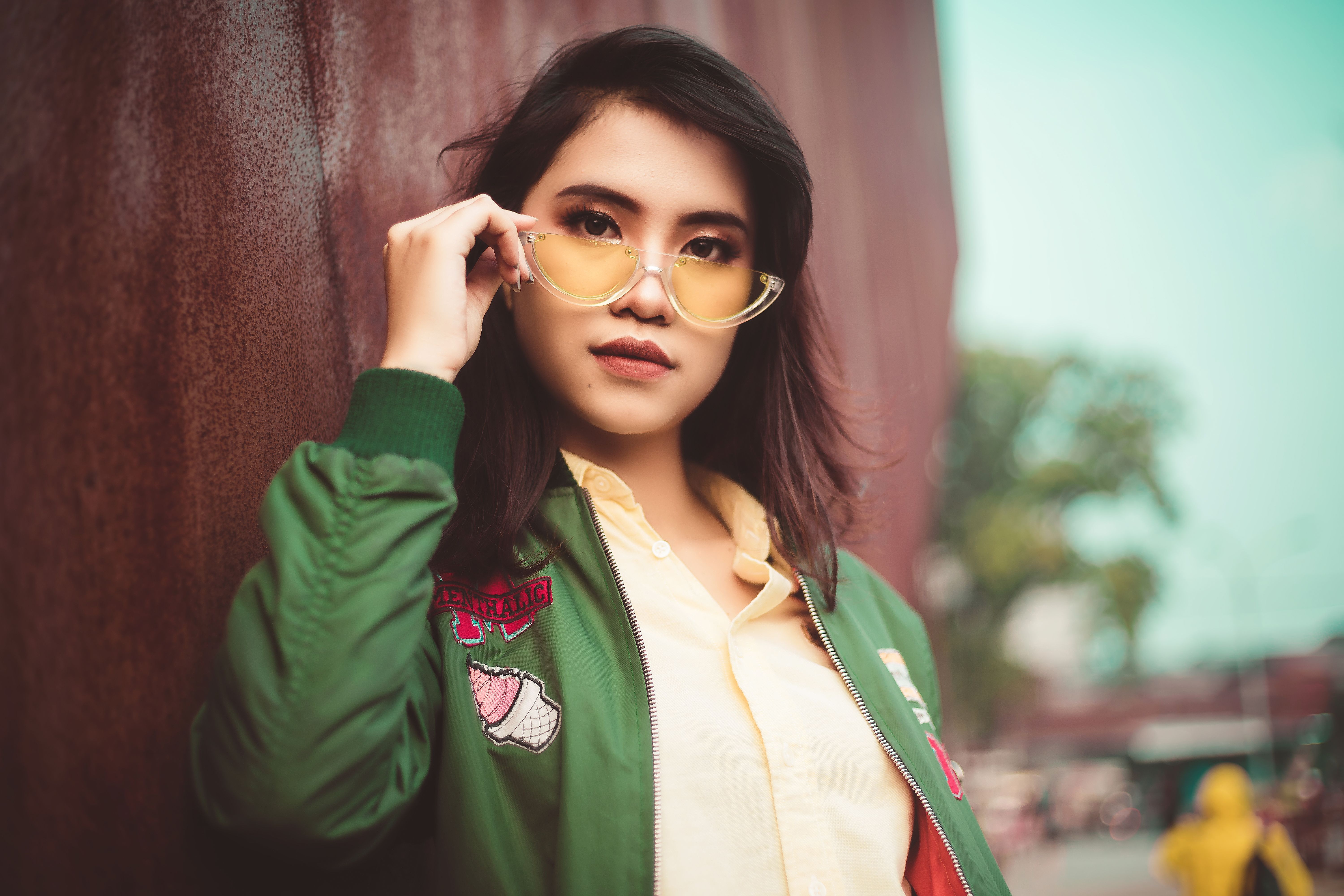 Woman Posing Against a Window · Free Stock Photo