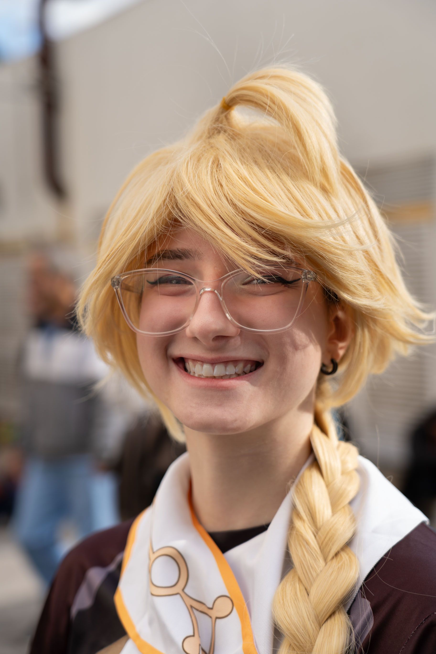 Cosplay Enthusiast Smiling at Anime Event · Free Stock Photo