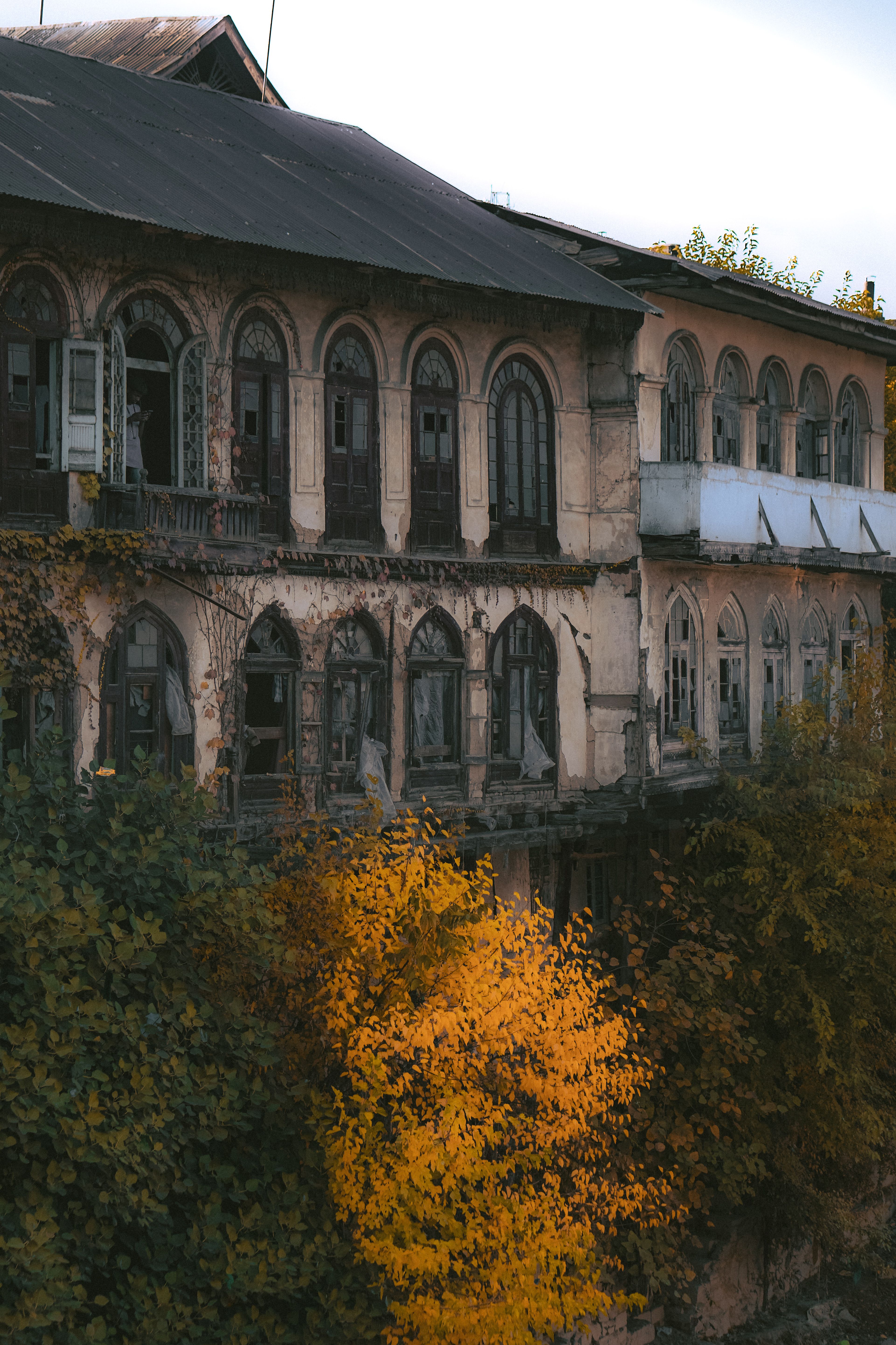 Historic Building with Autumn Foliage · Free Stock Photo