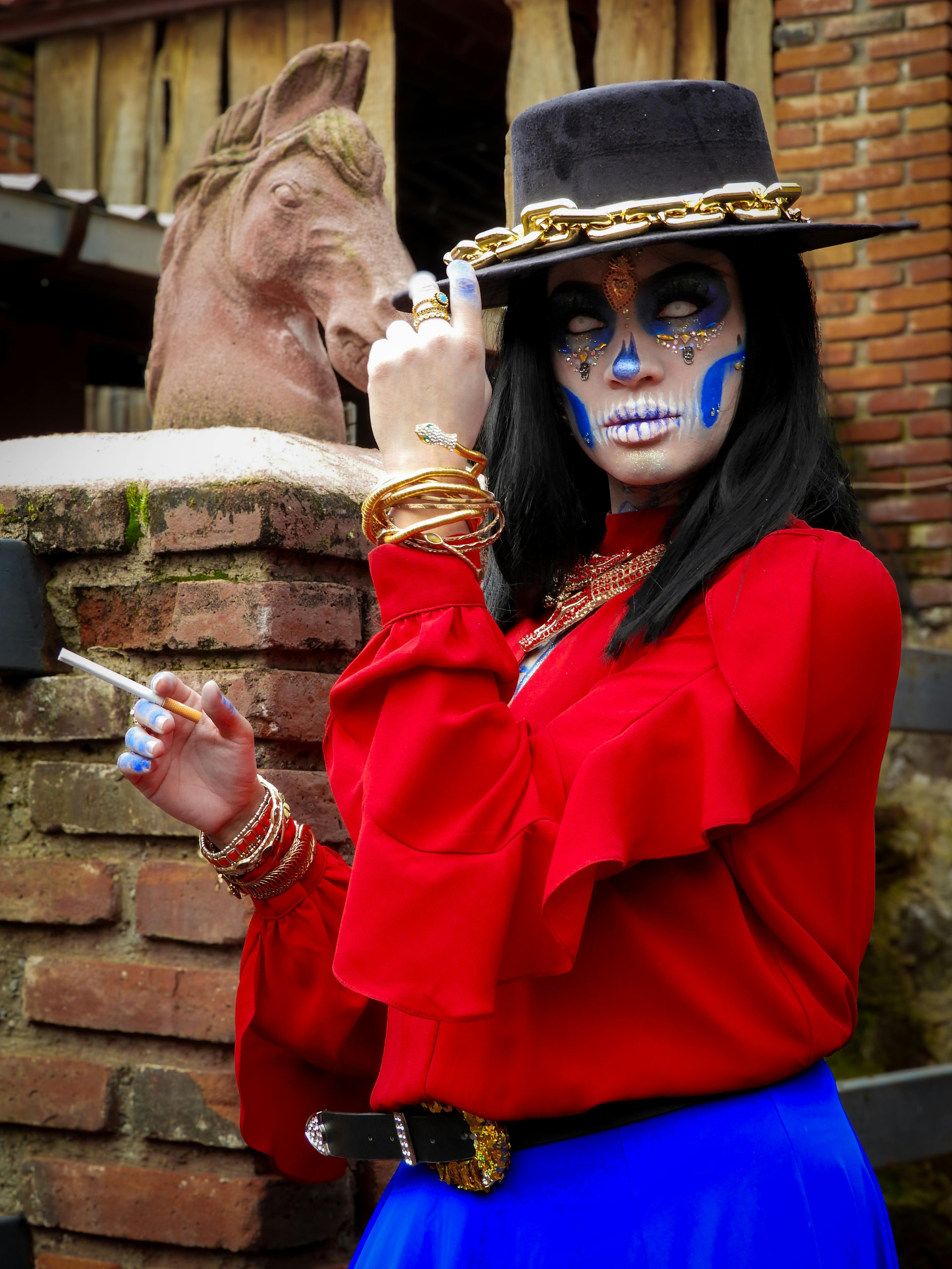 Colorful Catrina Celebrating Day of the Dead · Free Stock Photo