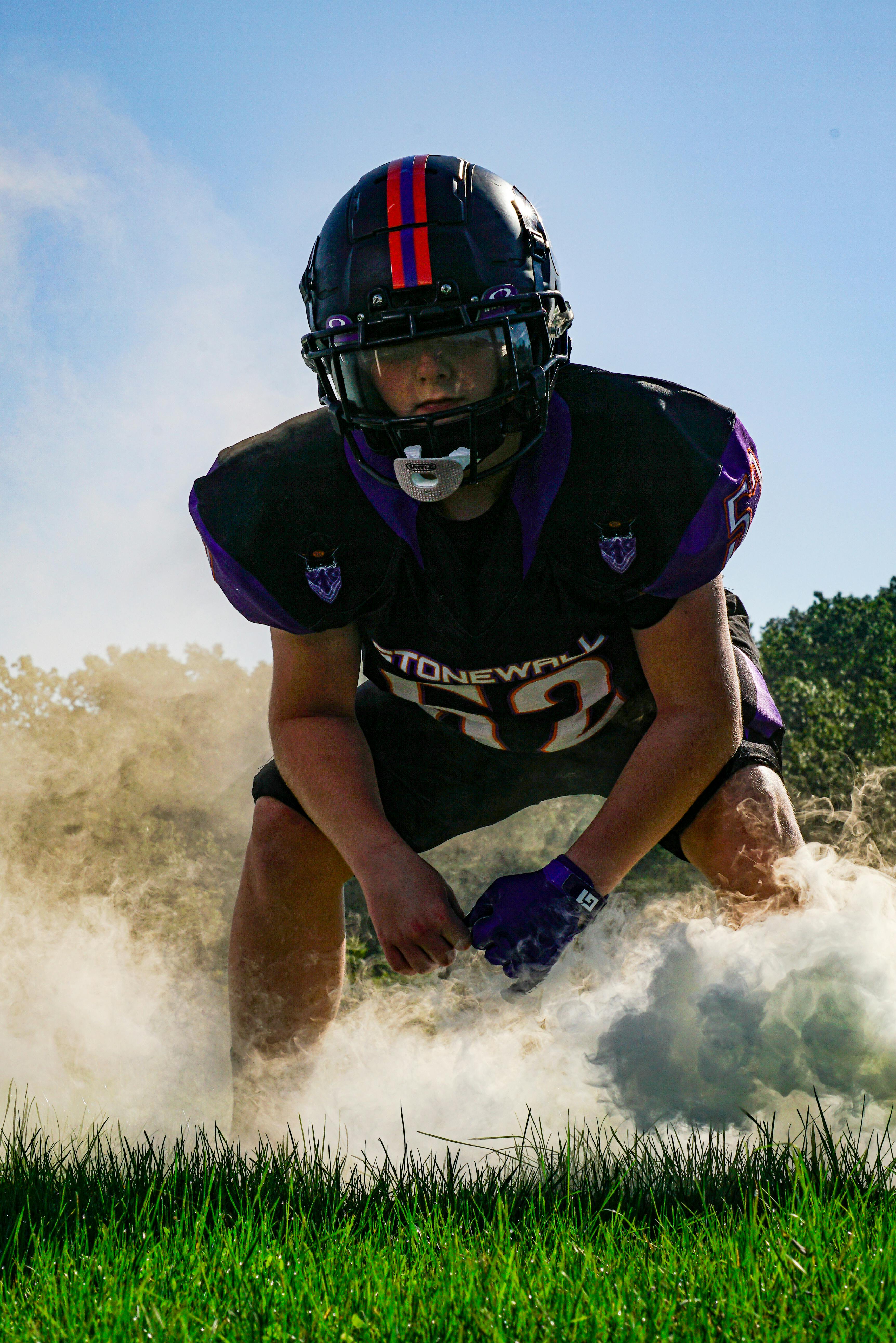 Football Player Wearing No. 23 Jersey Standing on Field · Free Stock Photo